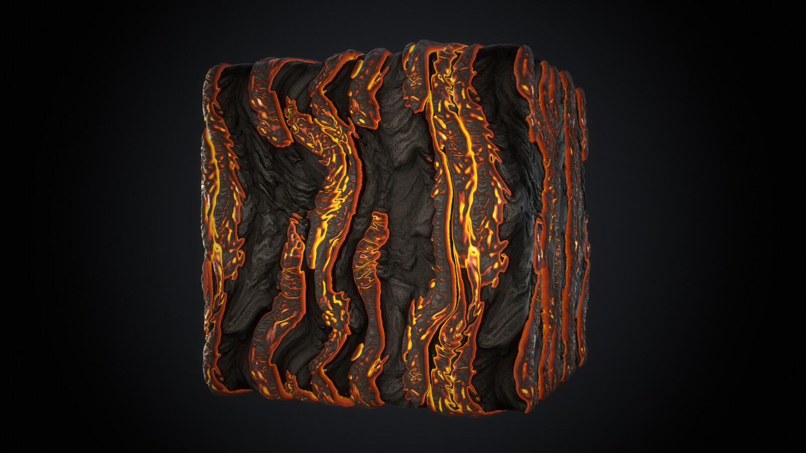 Fateme Khorami - Stylized Lava and Rocks - Substance 3D Designer