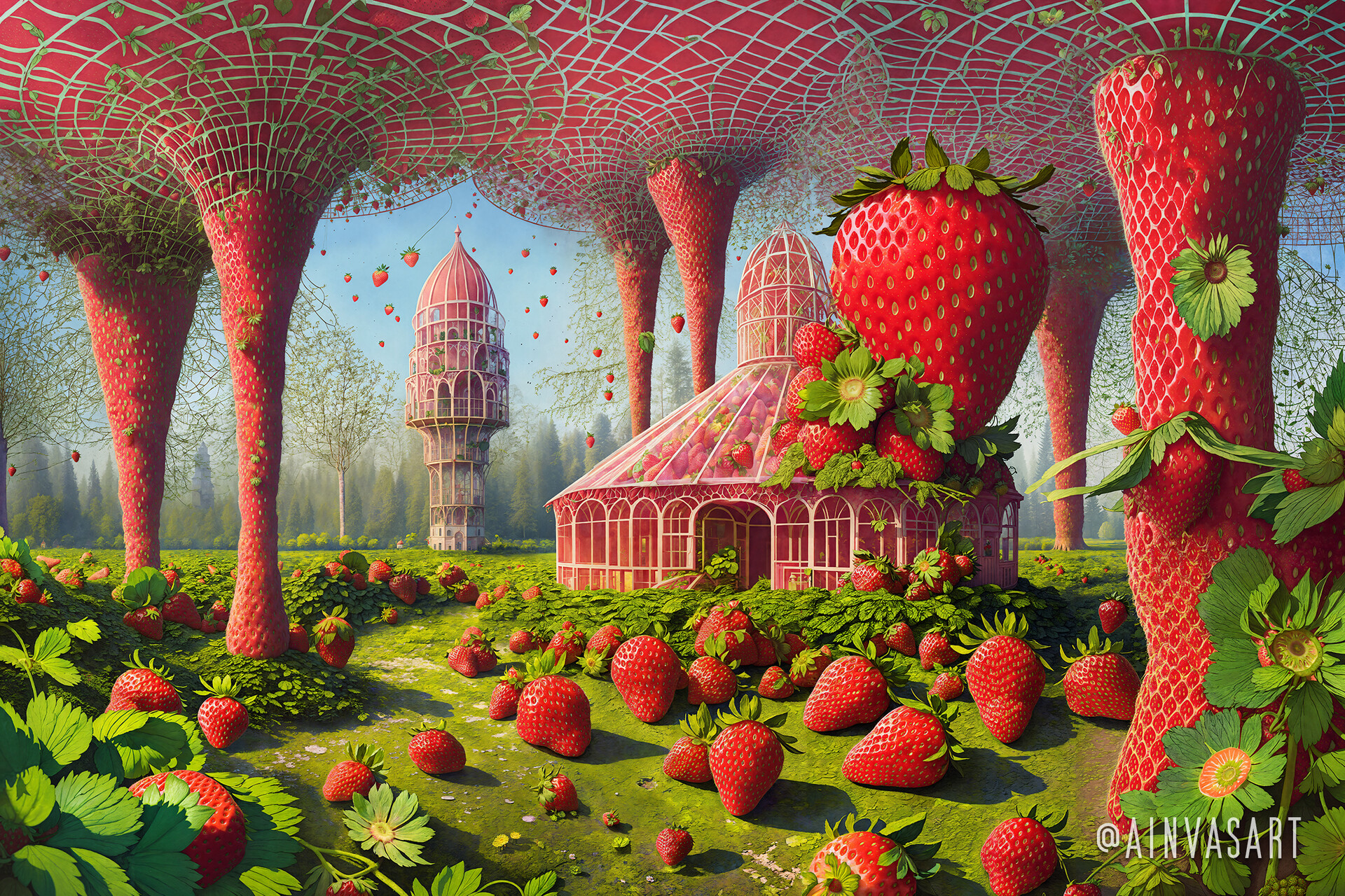 ArtStation - The strawberry farm