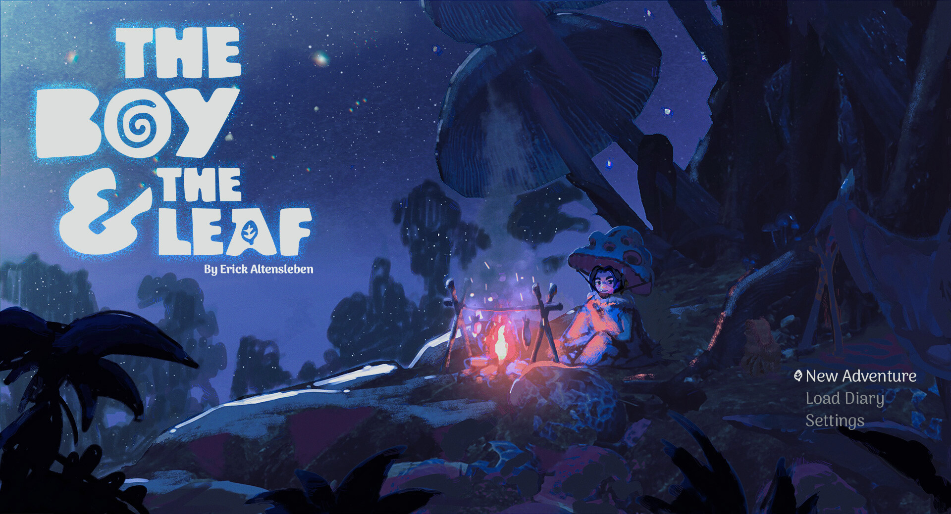 ArtStation - The Boy & The Leaf - Start Screen, Craft and Rest