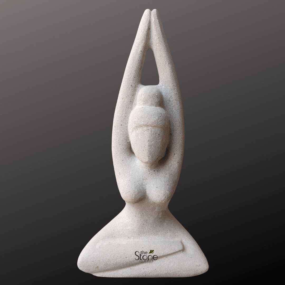 ArtStation - Yoga Pose Statue 18″ | The Stone Studio