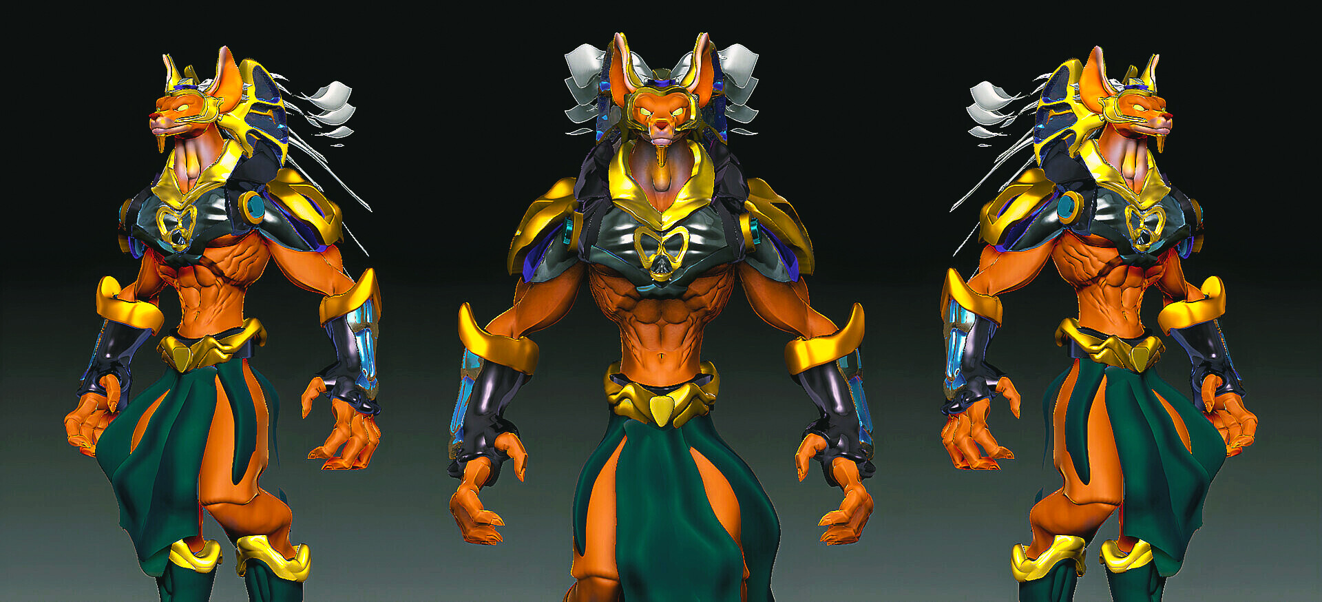 ArtStation - "ANUBIS" fan Art from Cyber Titans game by Litlab Games