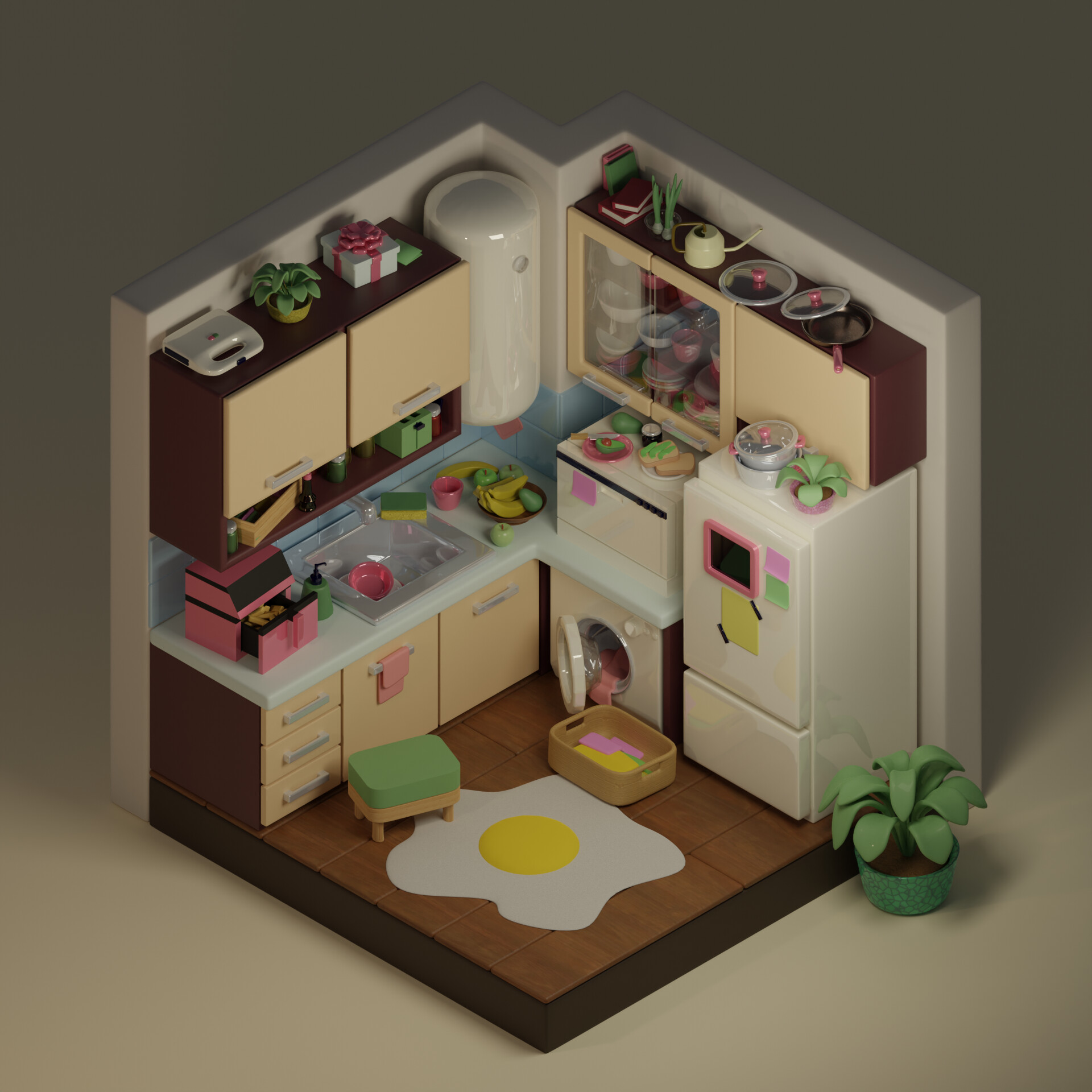 ArtStation - Cozy Kitchen