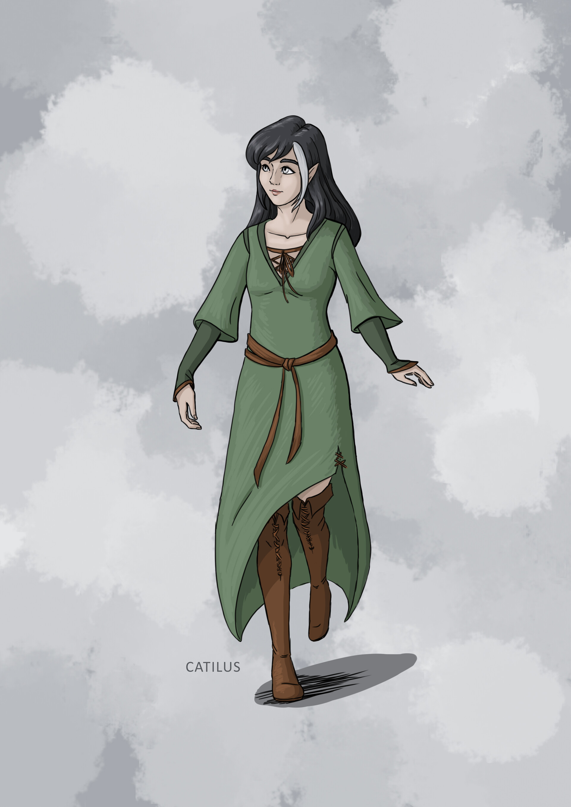 ArtStation - Nalowale, Half-Elf Cleric of Life and Sun Domains – DnD ...