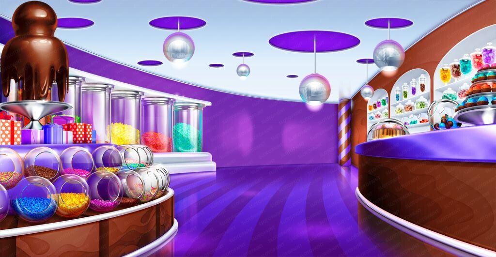 ArtStation - Main Background for the online casino slot "Lollipop"