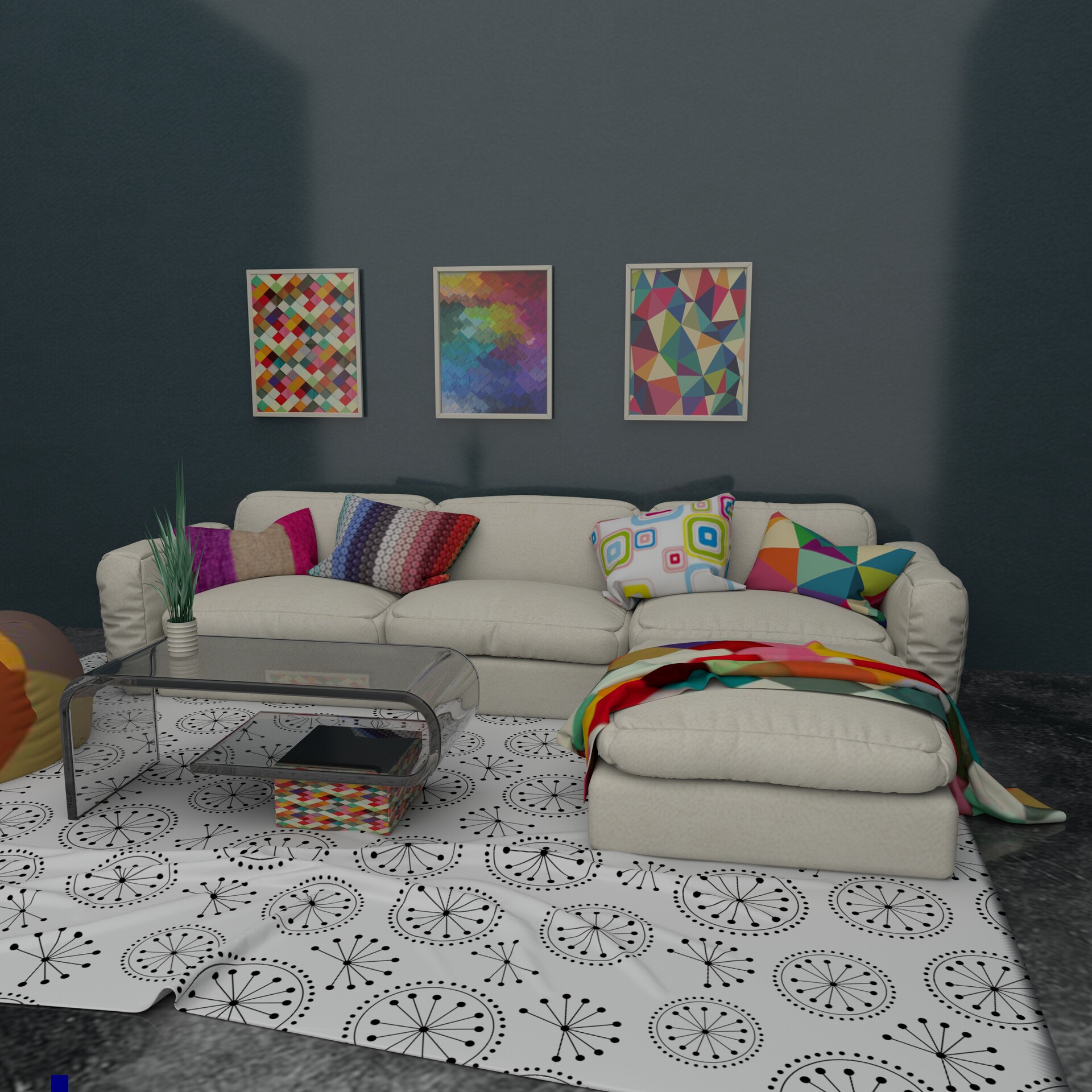 ArtStation - sofa modelling and texturing