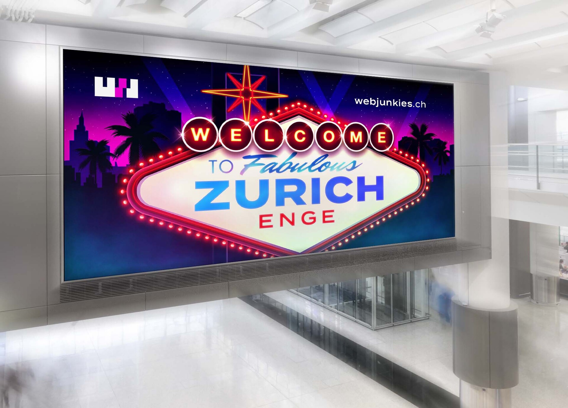 ArtStation - Welcome To Fabulous Zurich Enge Airport Billboard
