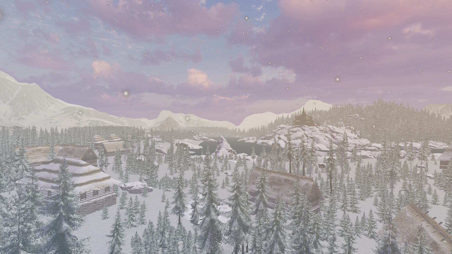 ArtStation - village winter