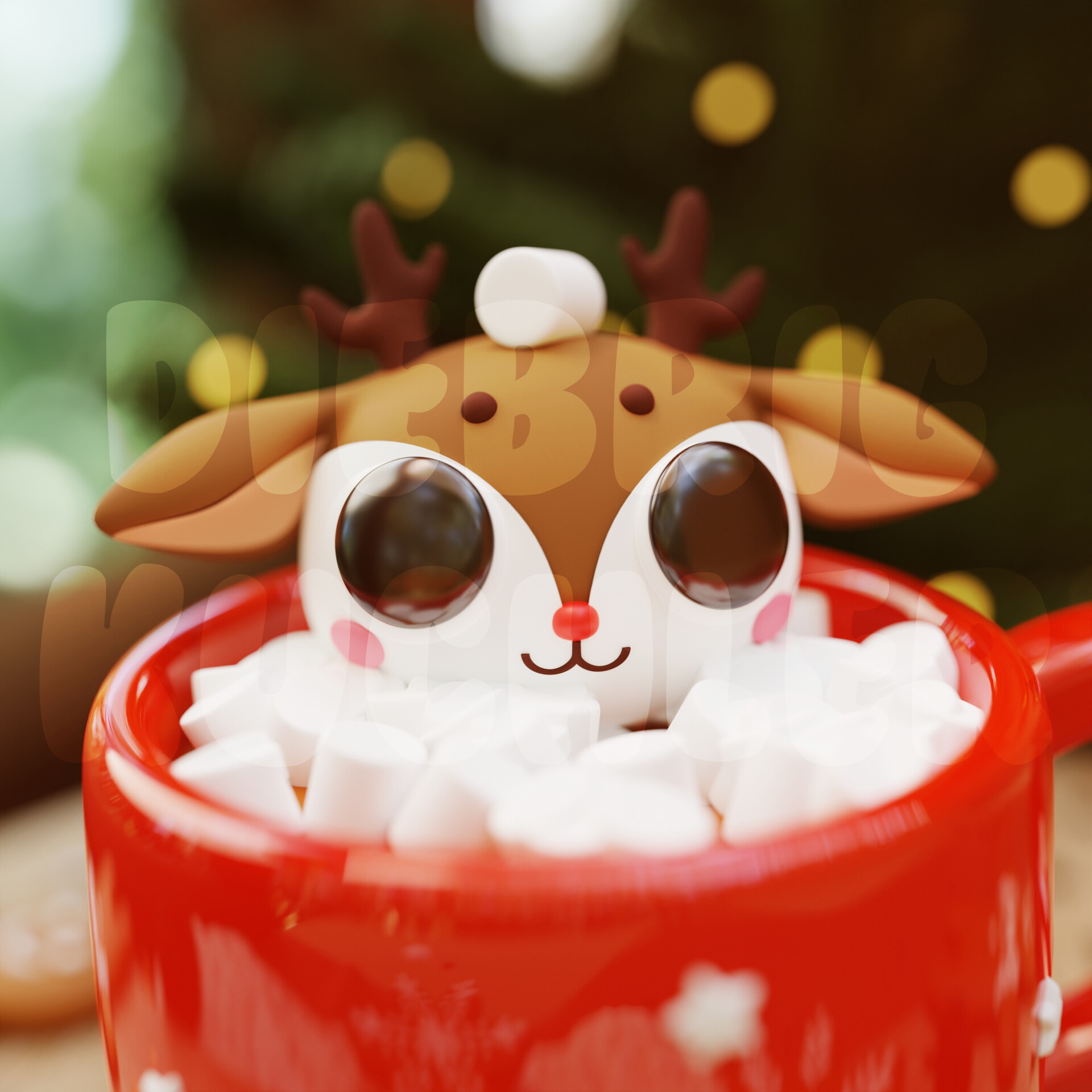 ArtStation - Reindeer Mug
