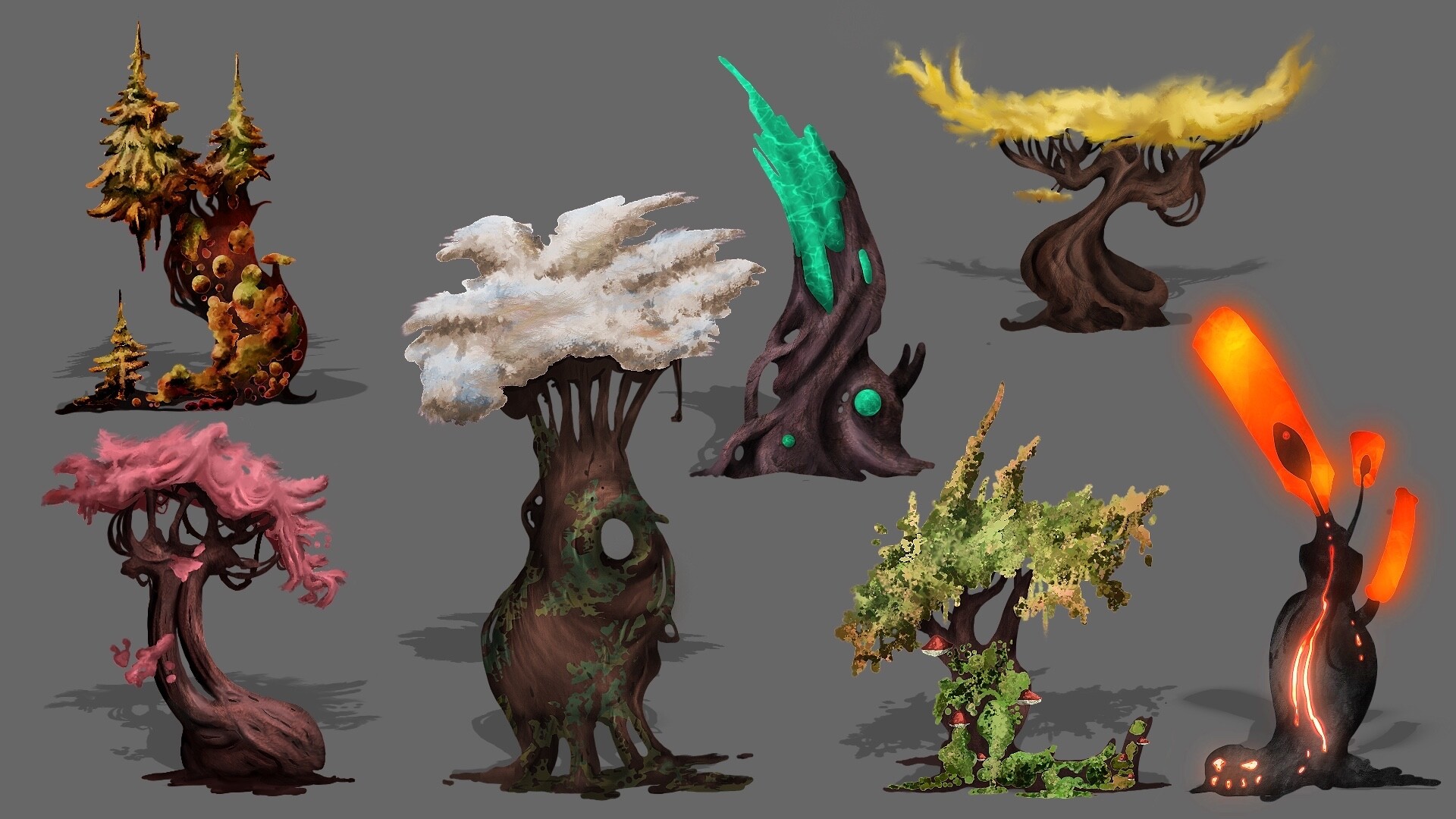 ArtStation - Tree Concept Art Work