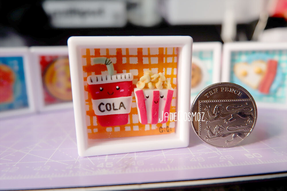 Gigi Peach - Tiny Cola and Popcorn miniature pet