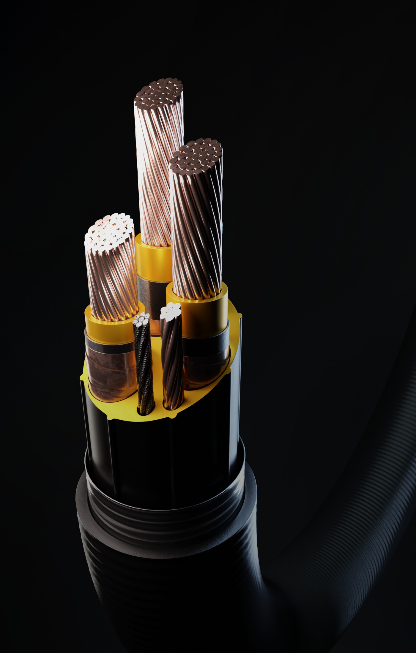 Maria Meinhardt Art - Cable, 3D visualization