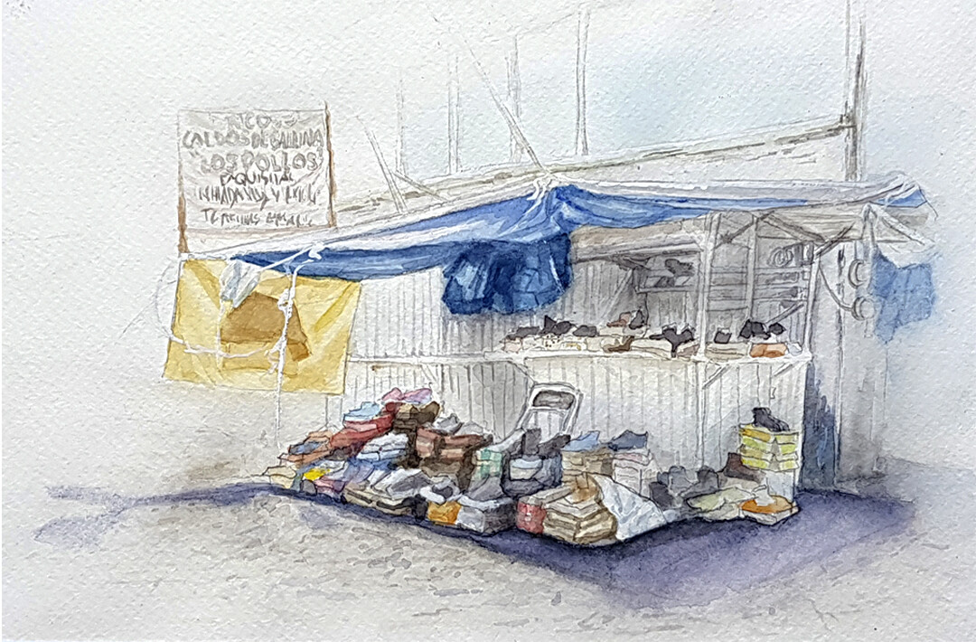 ArtStation - shoe stall