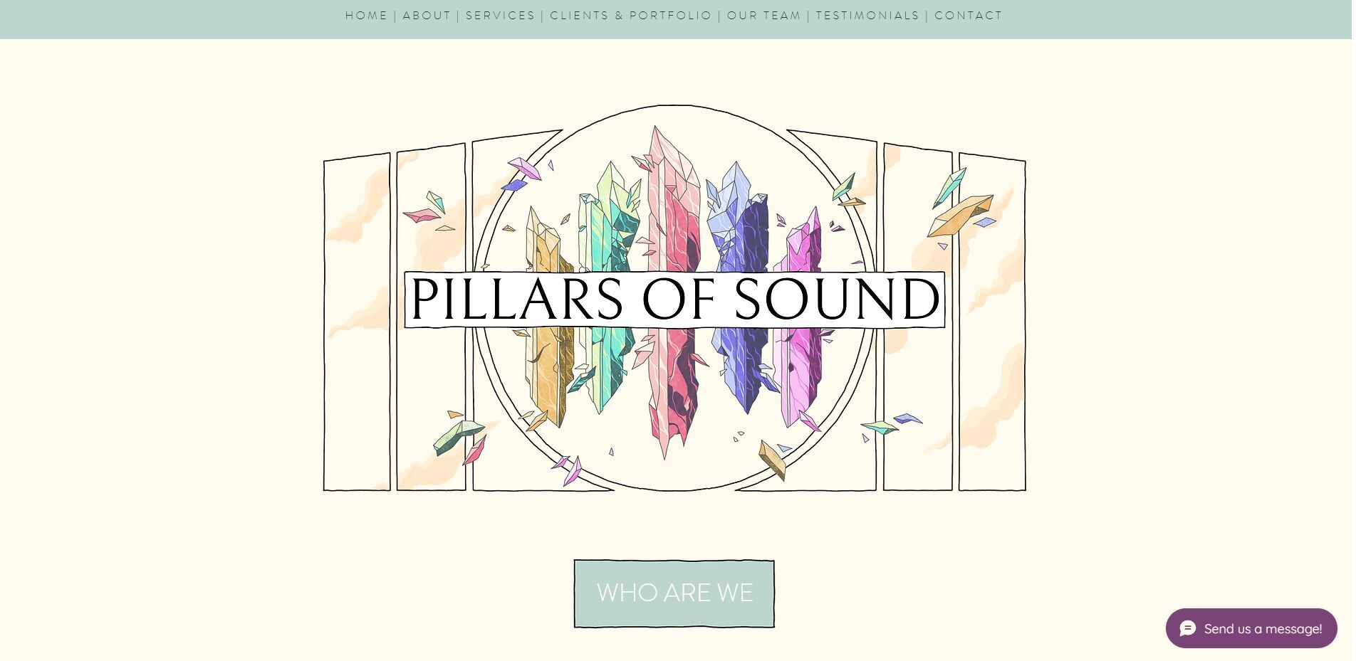 ArtStation - Pillars of Sounds Website | Web Design