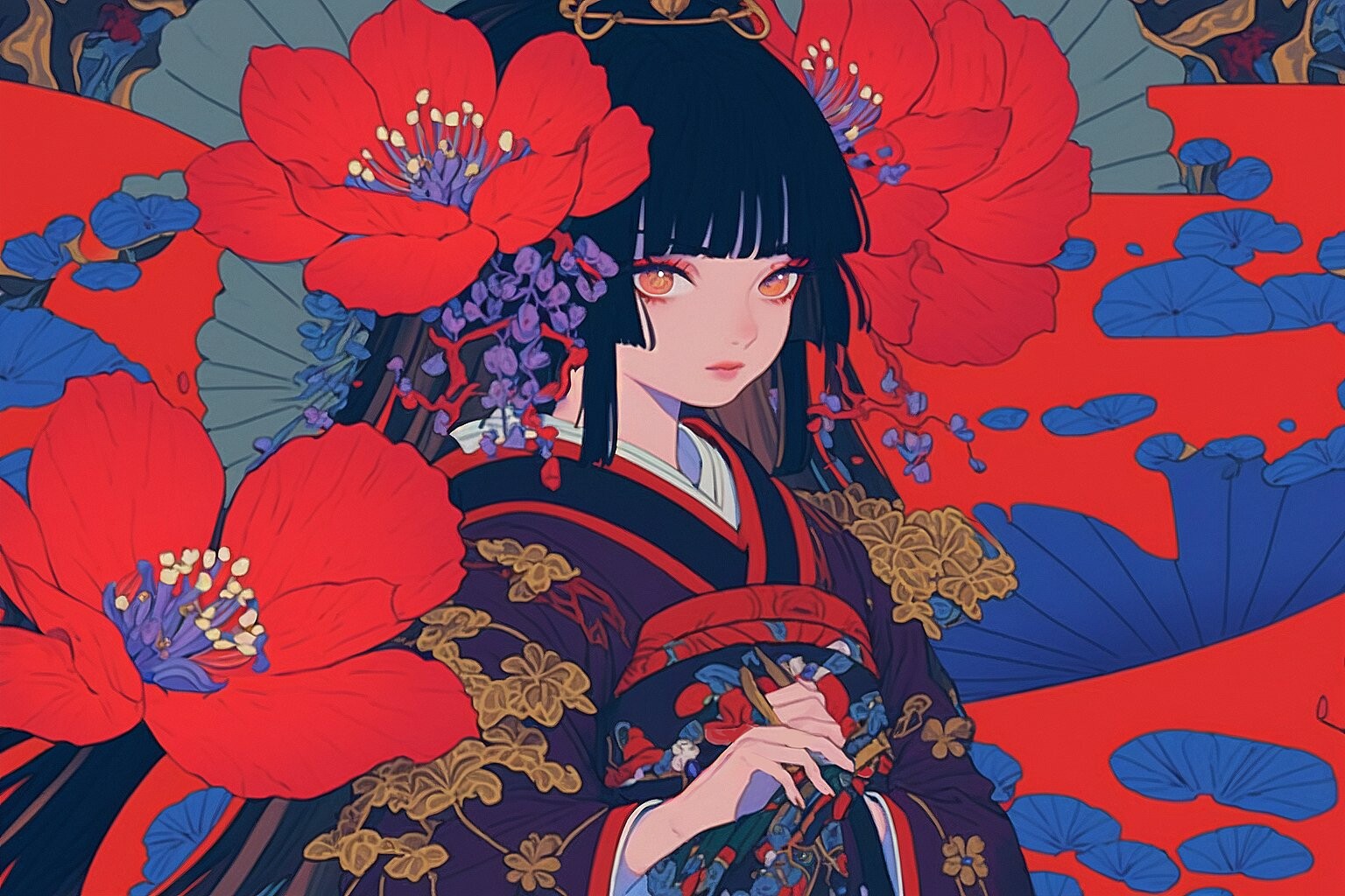 ArtStation - AI flower girl #03