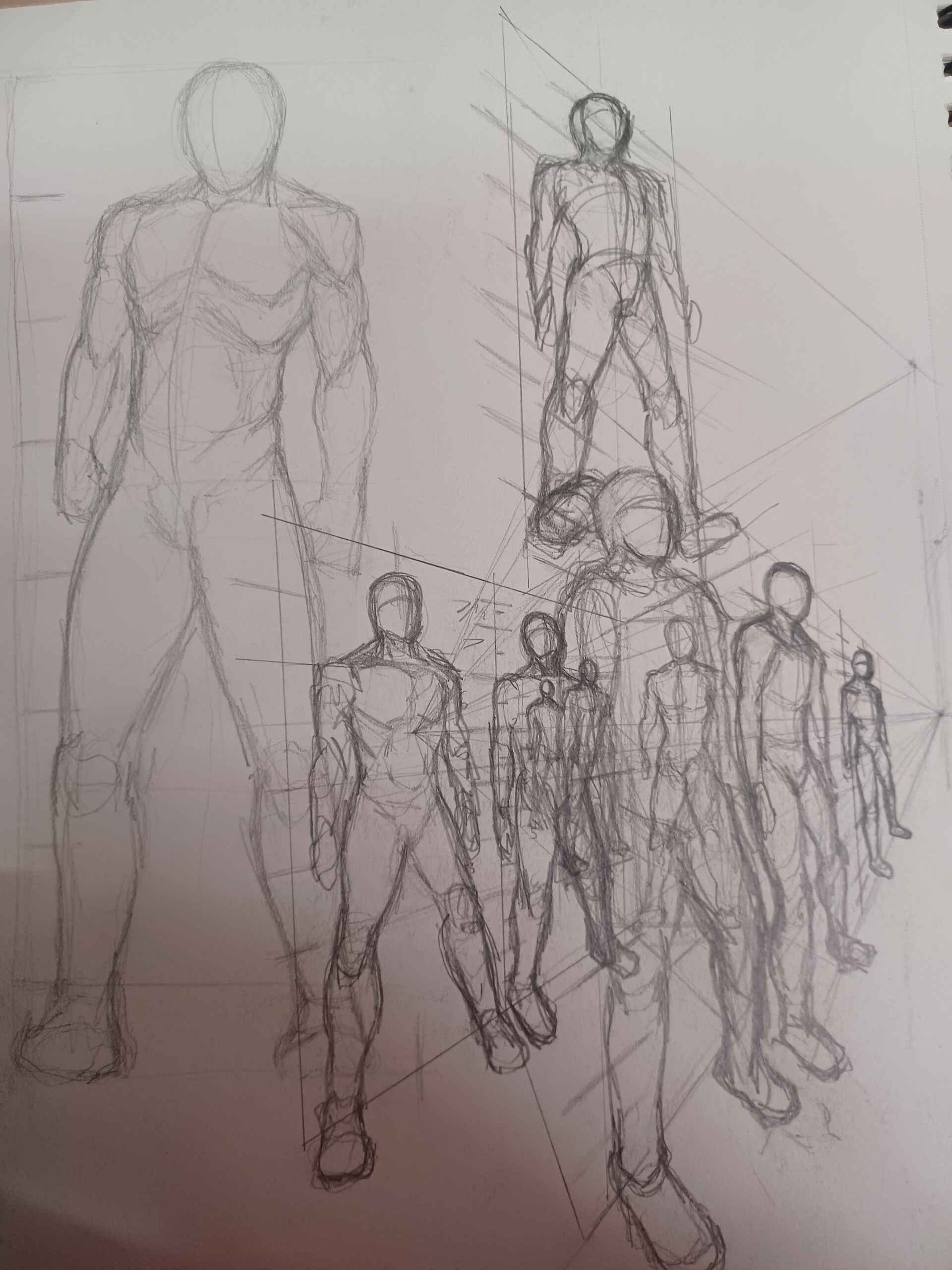 ArtStation - figure drawing in perspective practice