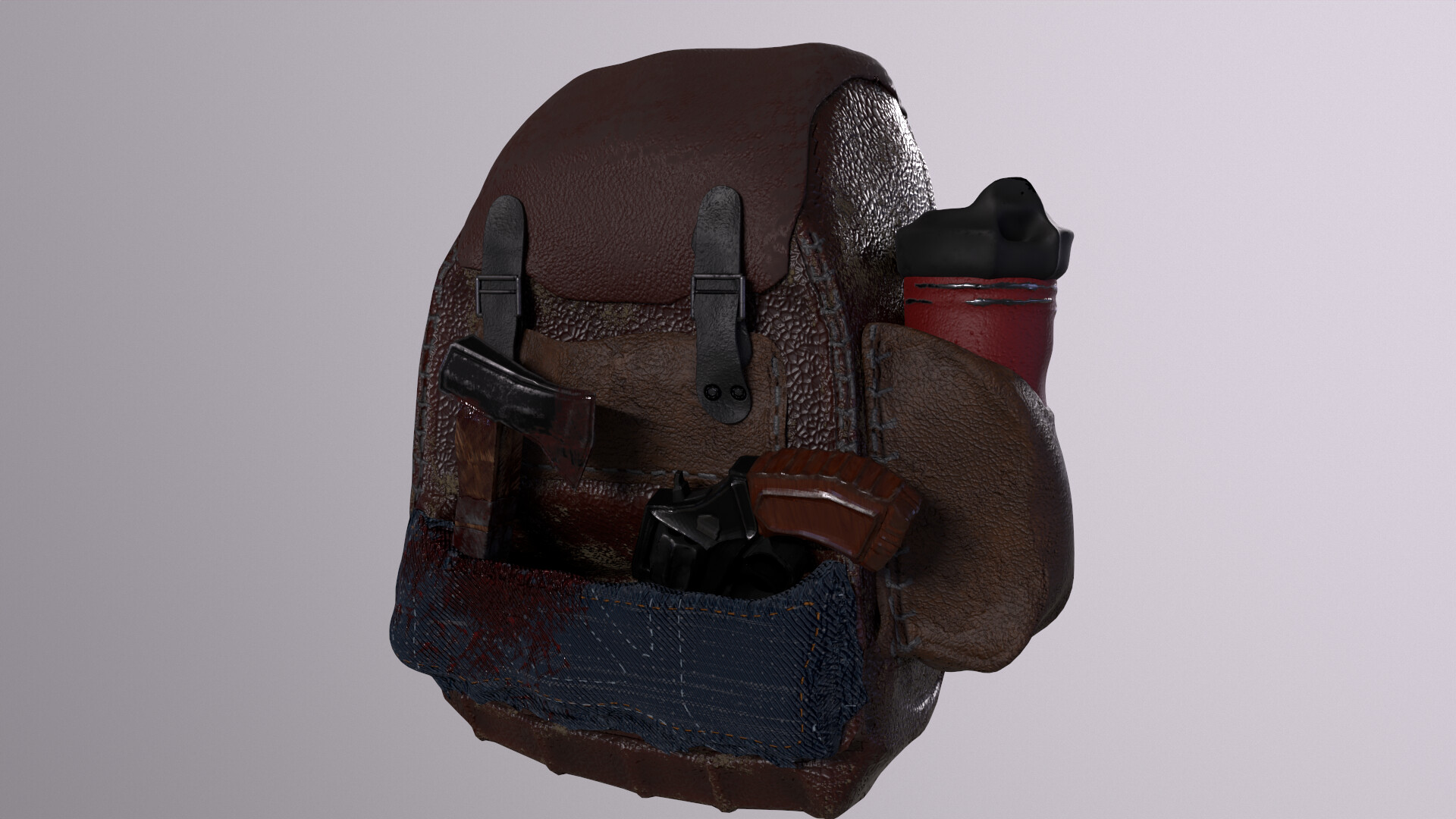 SOORYA SS - Post-apocalyptic Leather bag