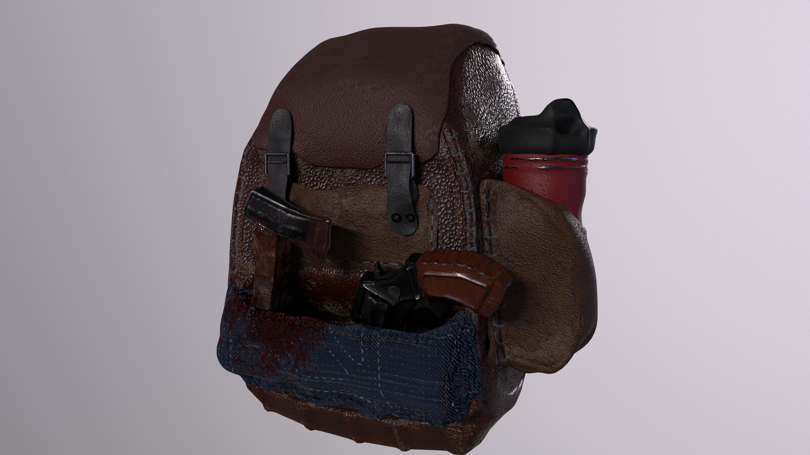 SOORYA SS - Post-apocalyptic Leather bag