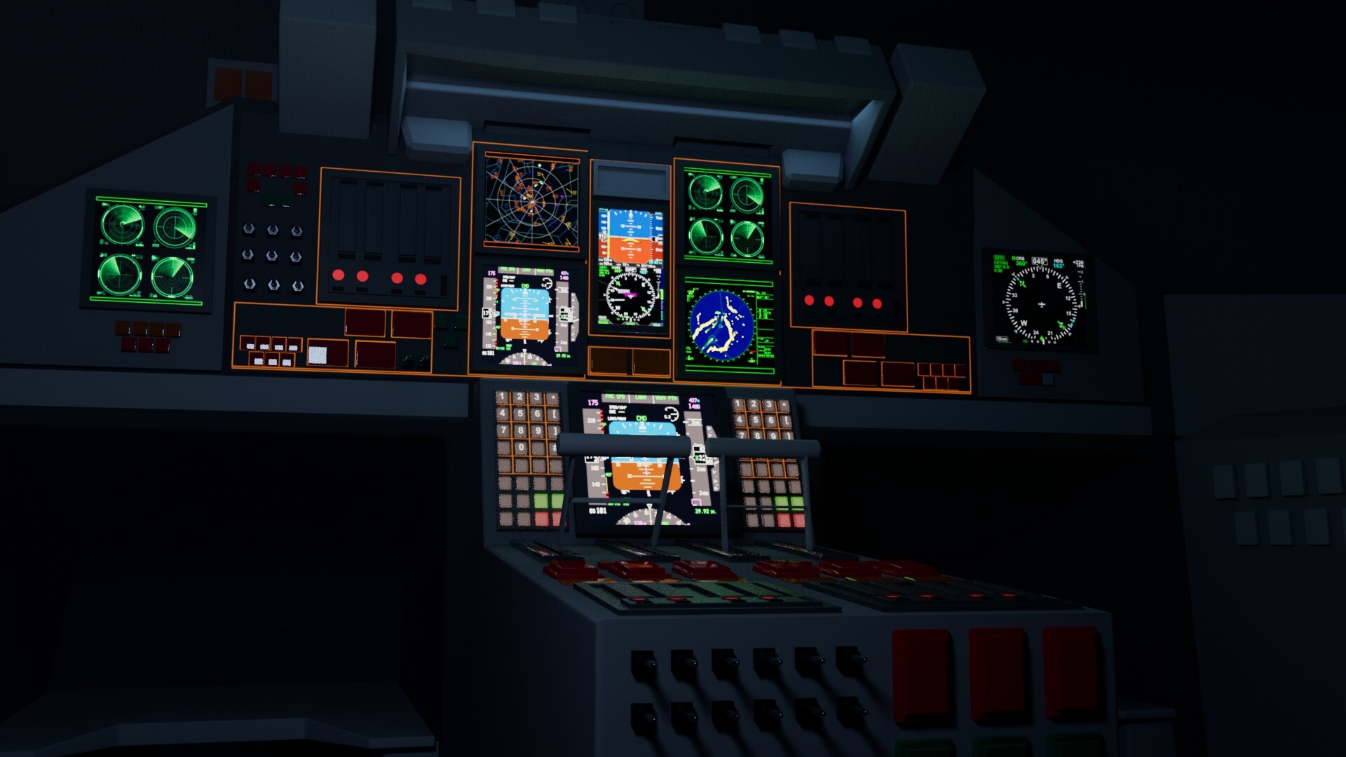 ArtStation - Shuttle Interior Work in Progress