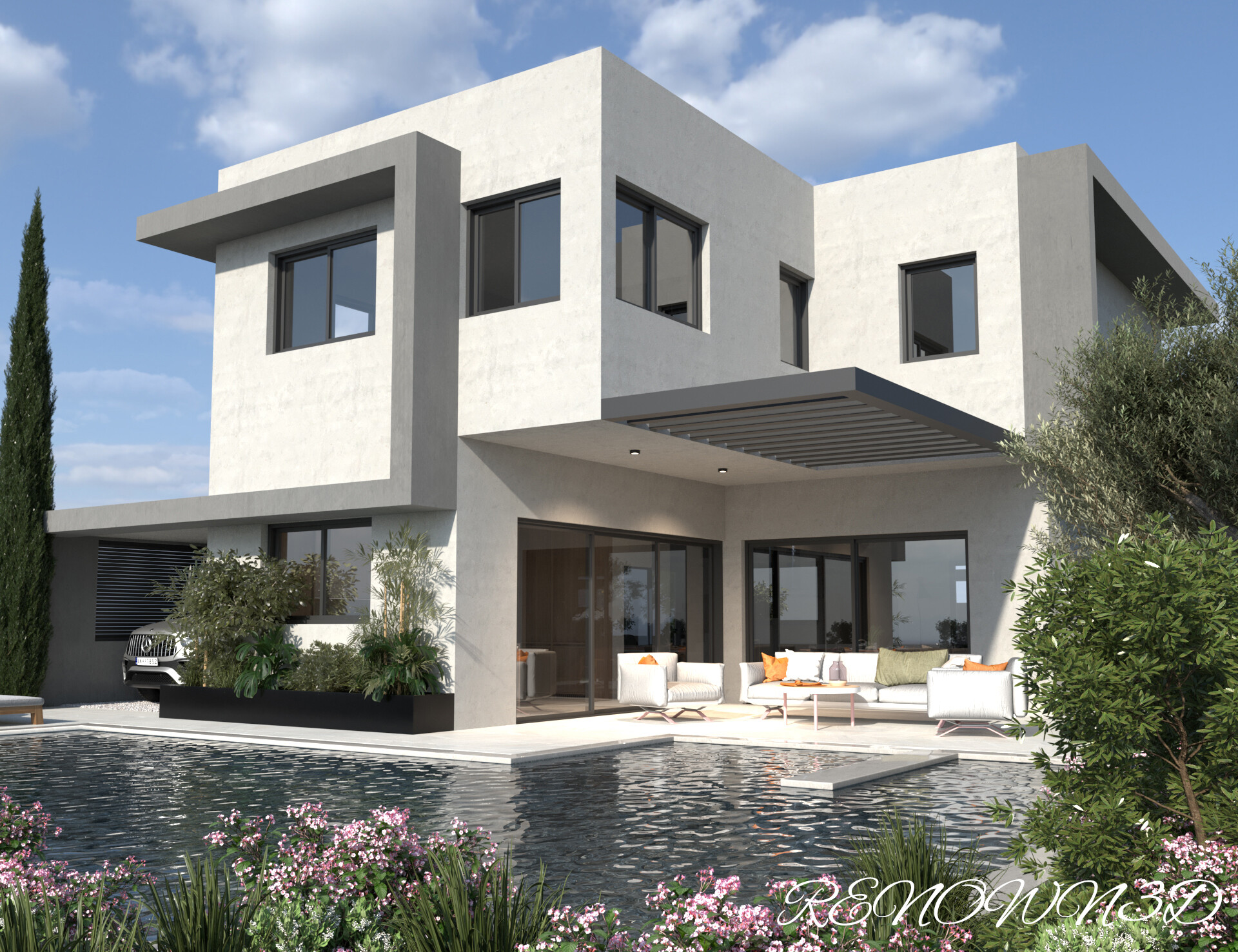 Renown3d - Loizos & Rania House- Modern 3 bedroom house