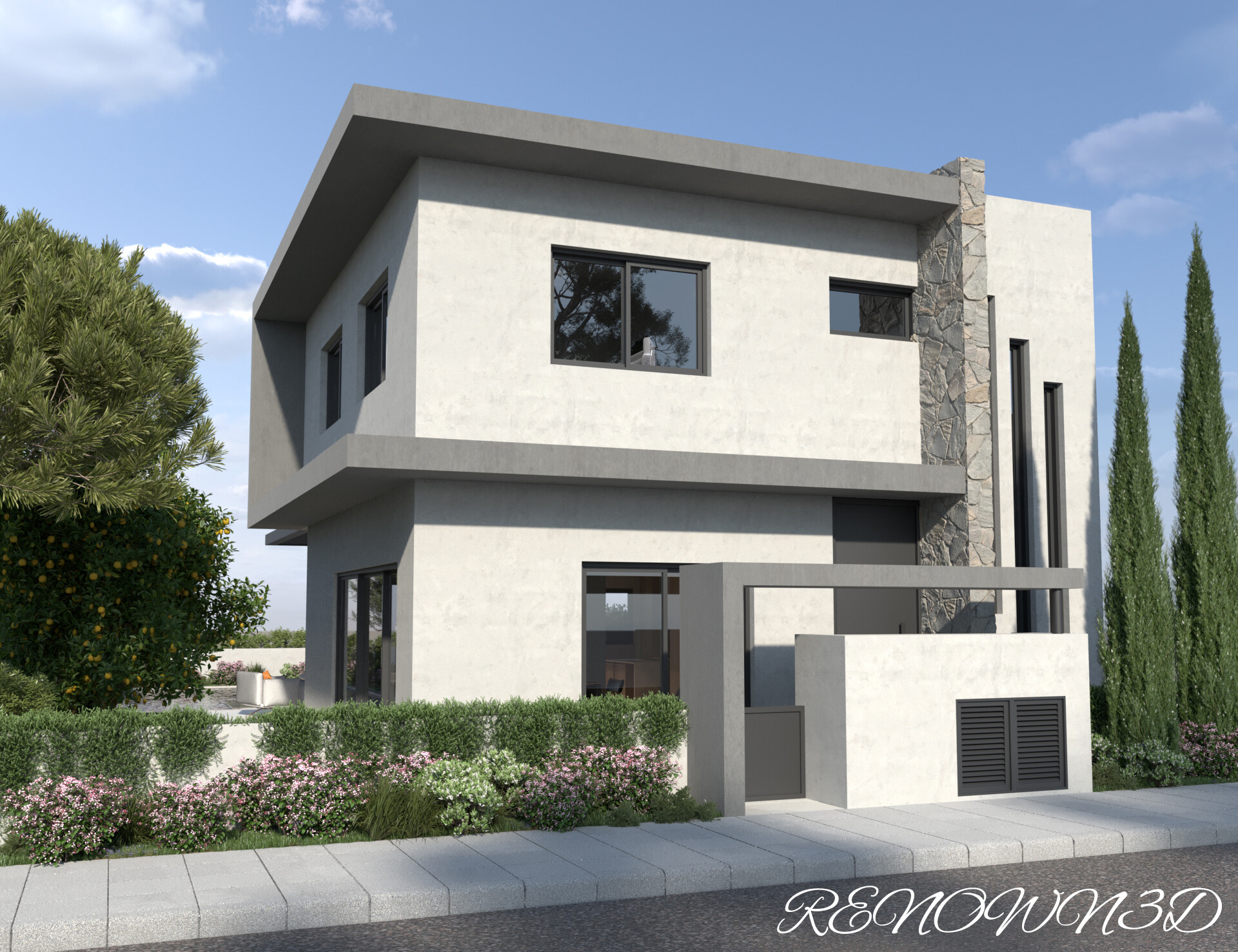 Renown3d - Loizos & Rania House- Modern 3 bedroom house