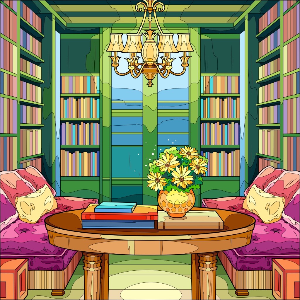 ArtStation - Library Room Design