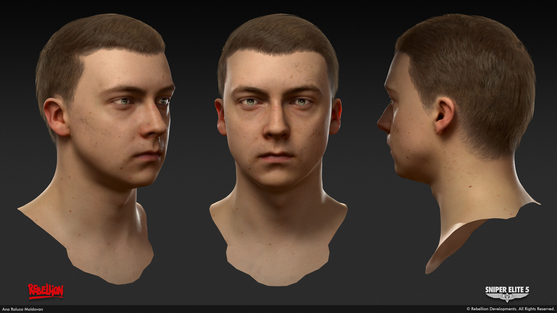 Ana Moldovan - Sniper Elite 5 - Heads & Hair