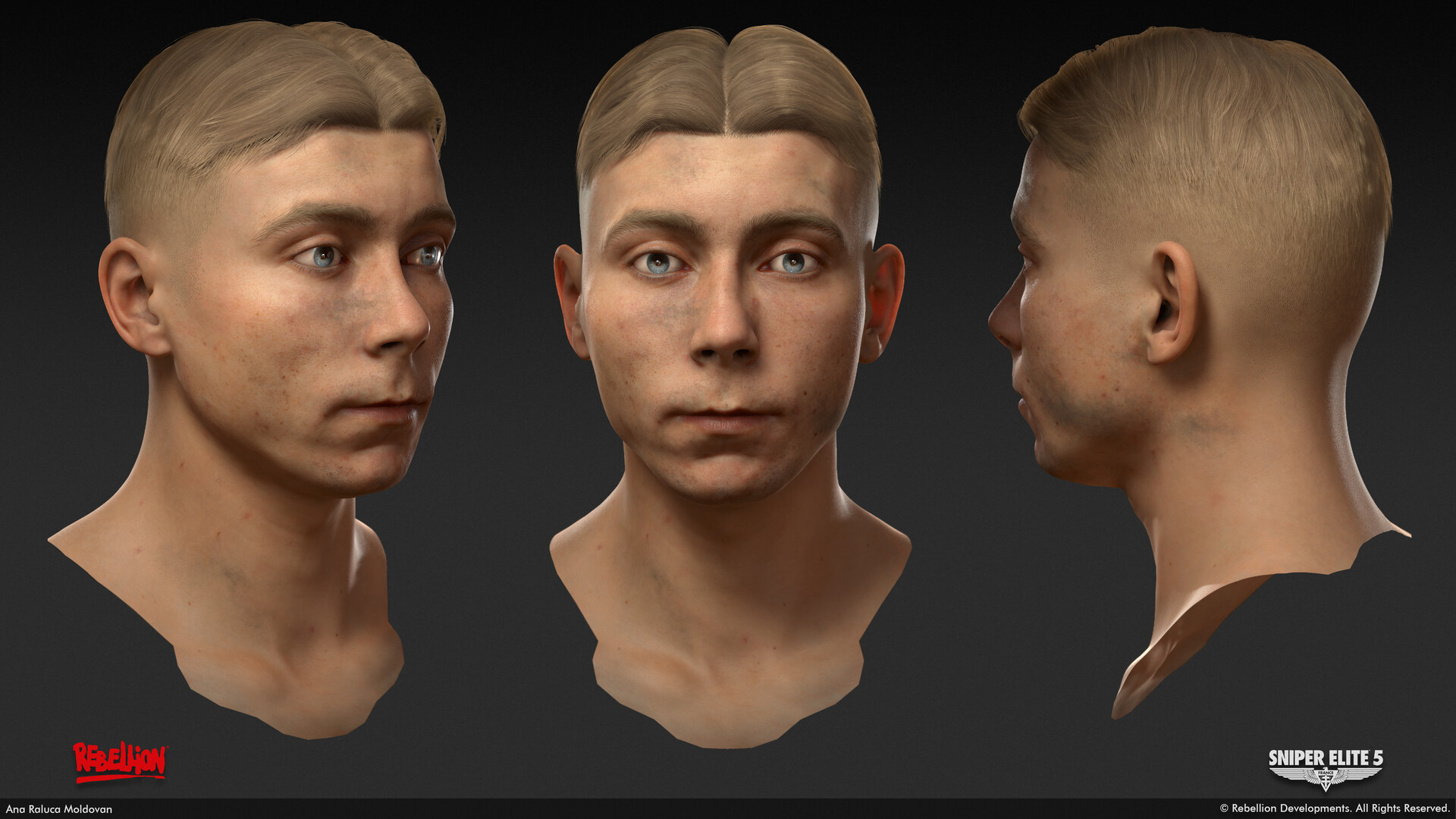 Ana Moldovan - Sniper Elite 5 - Heads & Hair