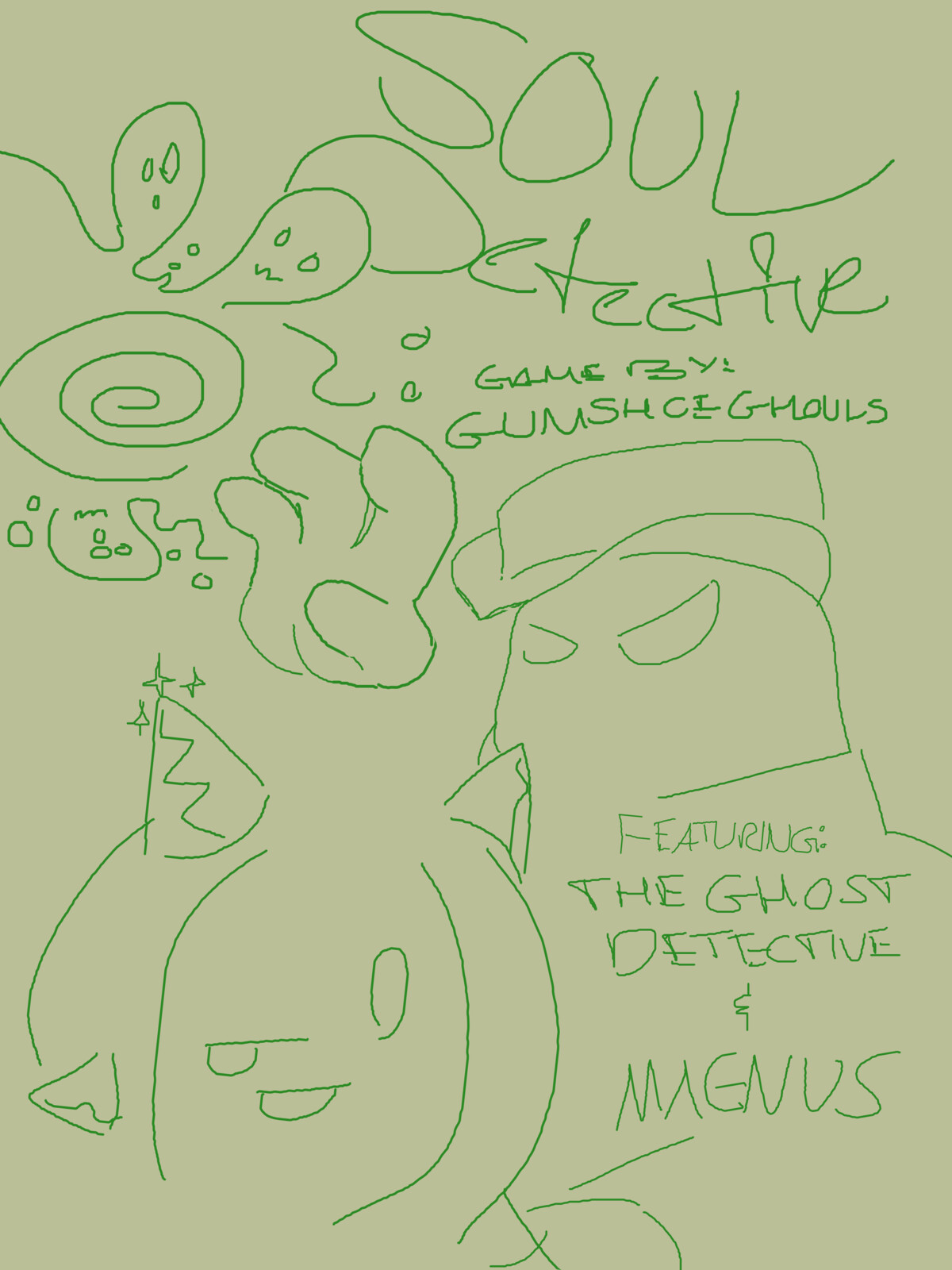 Maxwell Neale - Soul Detective WIP Posters for Itch & Steam