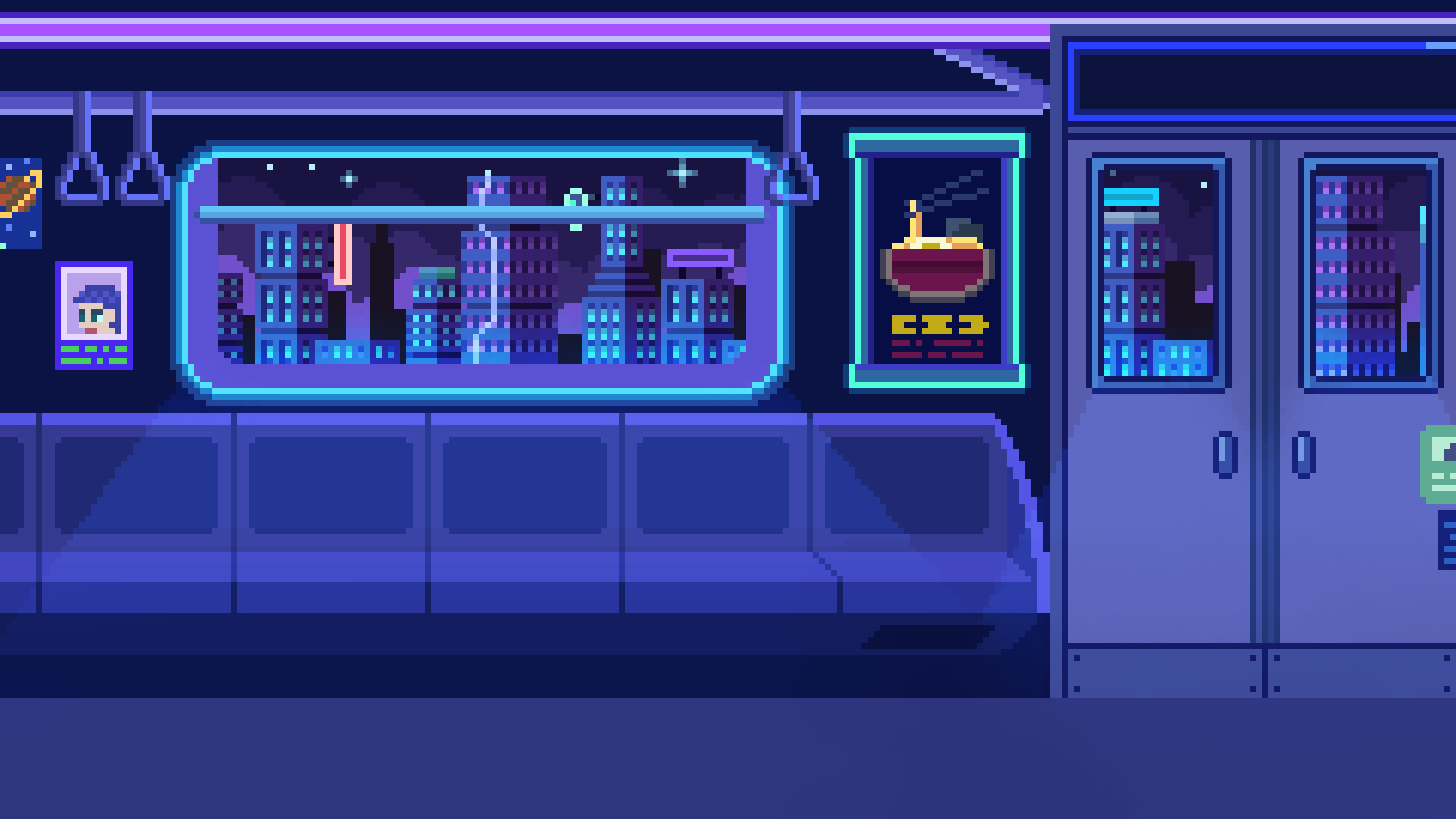 ArtStation - Cyberpunk Subway pixel art by Studio Ritter