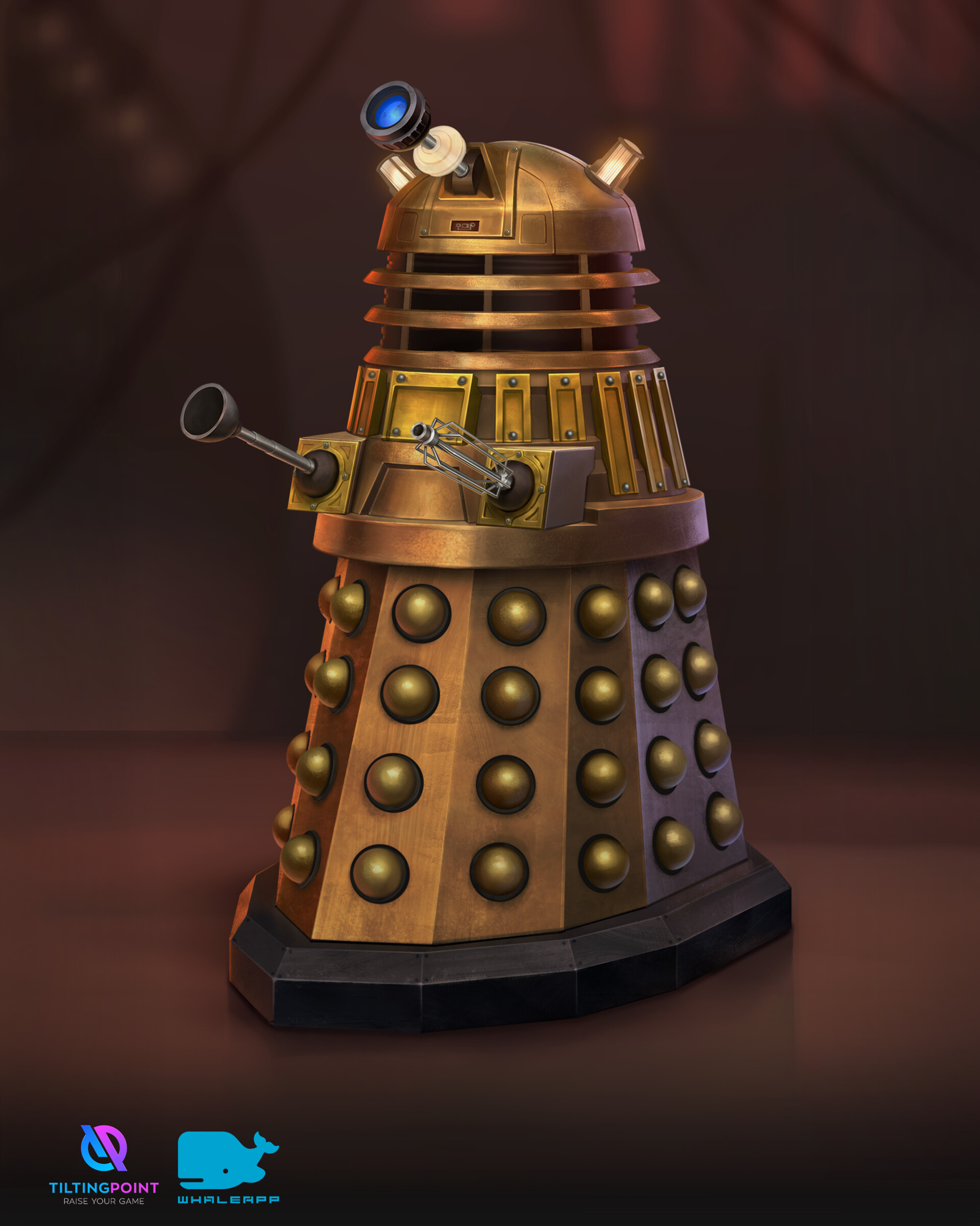 ArtStation - Dalek concept art for the "Doctor Who: An Unlikely Heist" game.