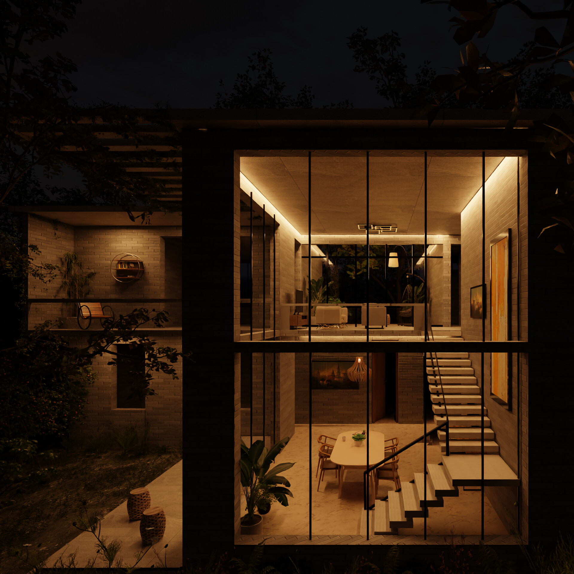 ArtStation - Interior Archviz of a Residence