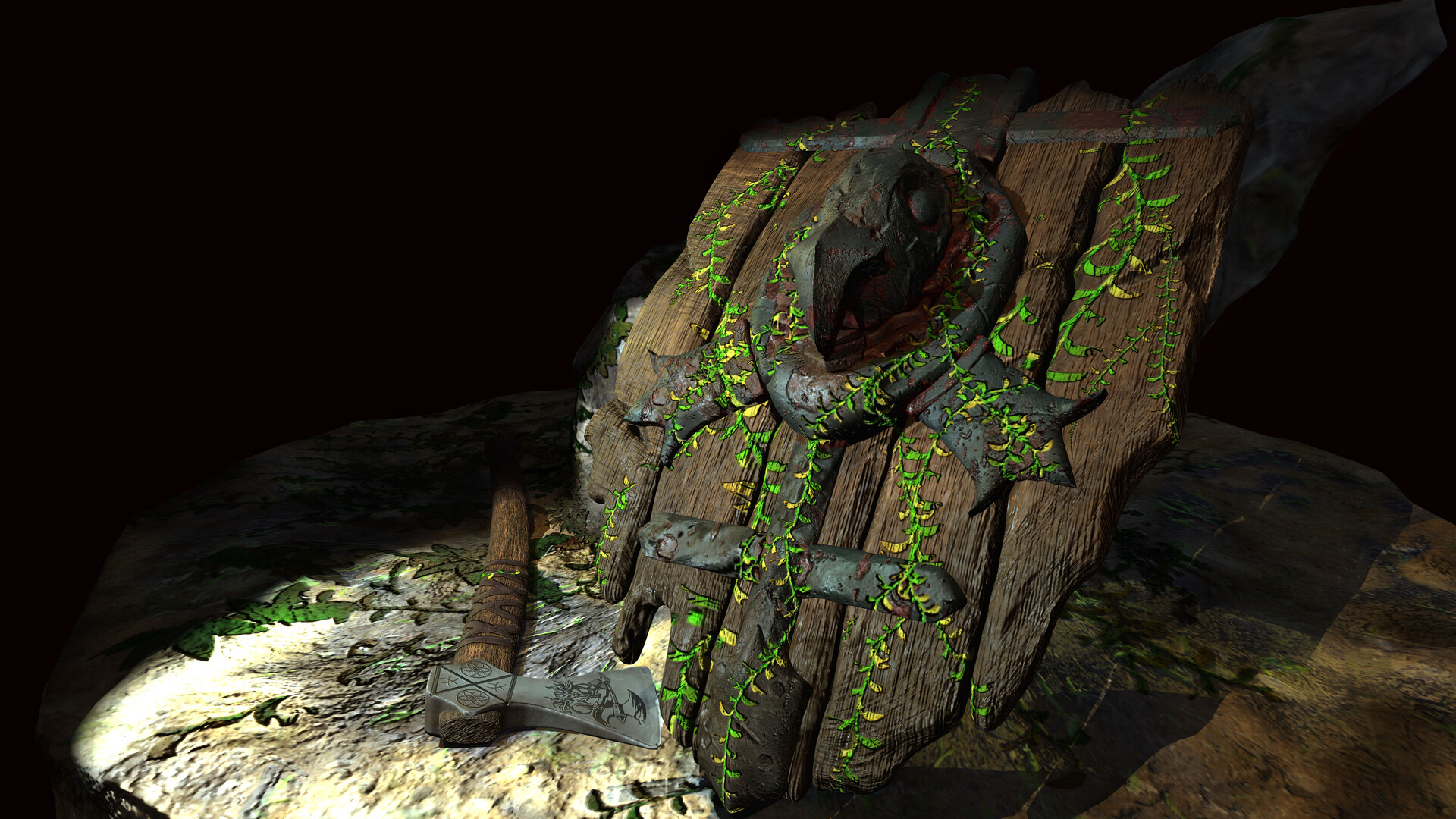 ArtStation - Armor Shield And Axe