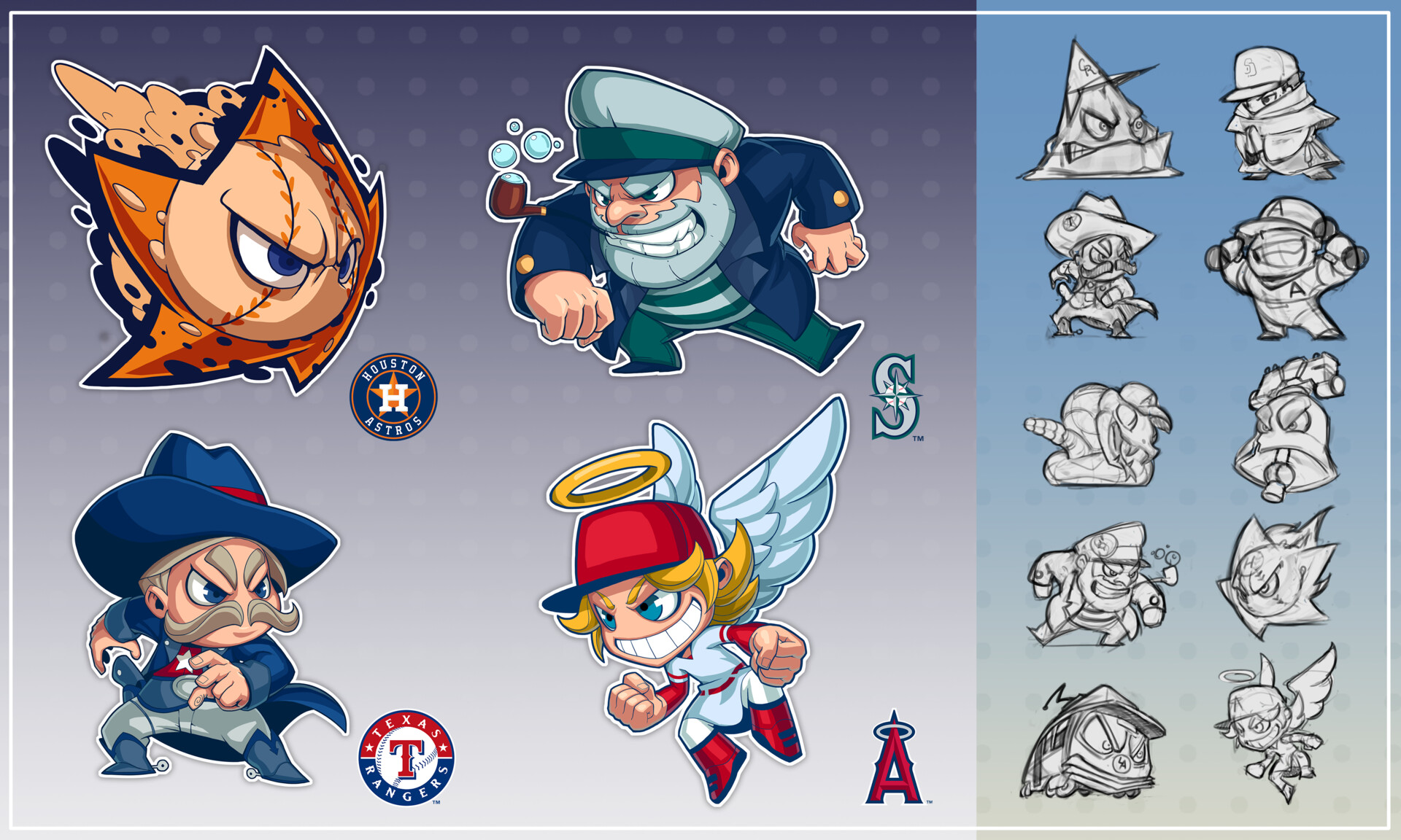 ArtStation - MLB Team Characters