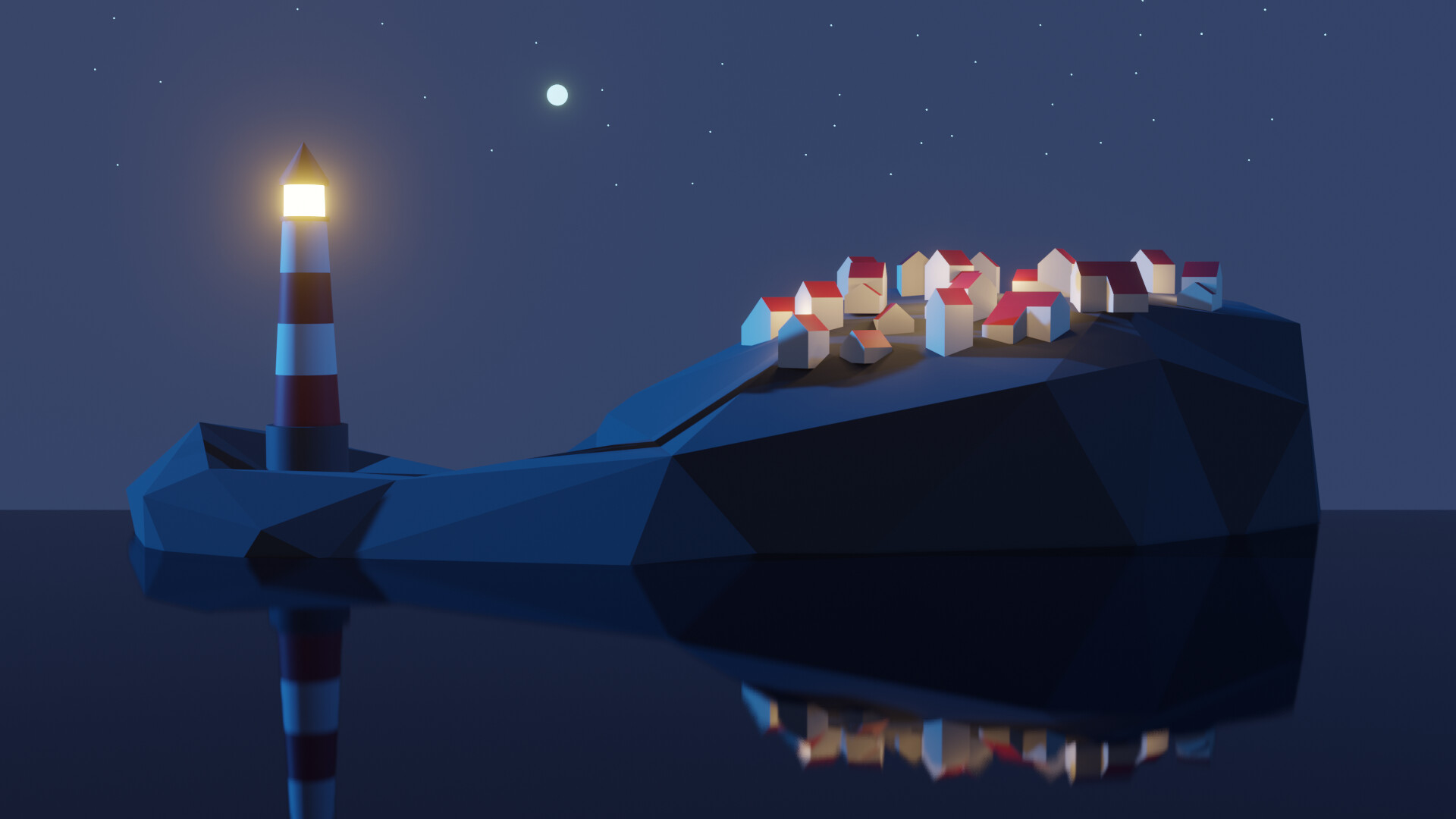 ArtStation - Low-Poly Lighthouse