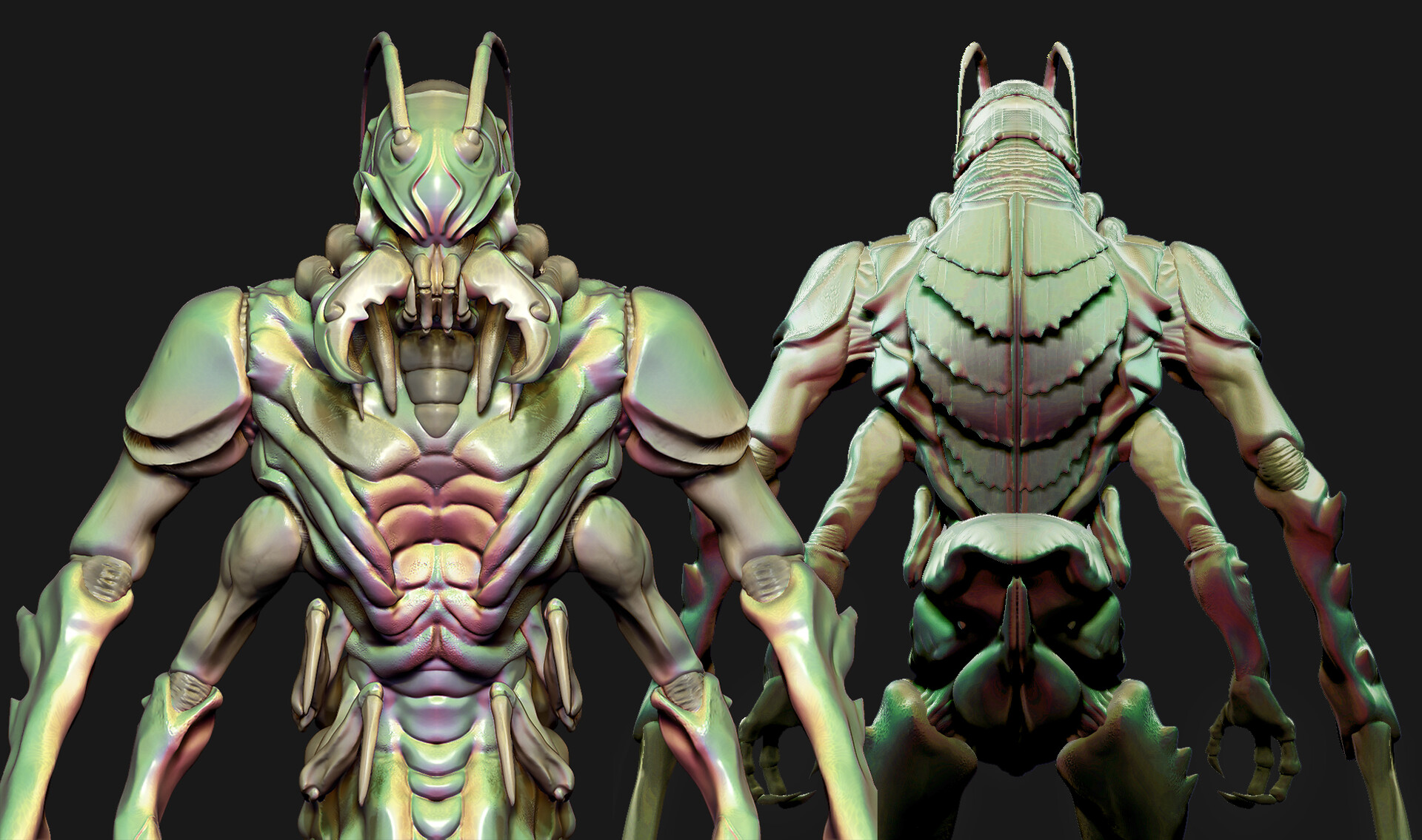 ArtStation - Humanoid prayer mantis