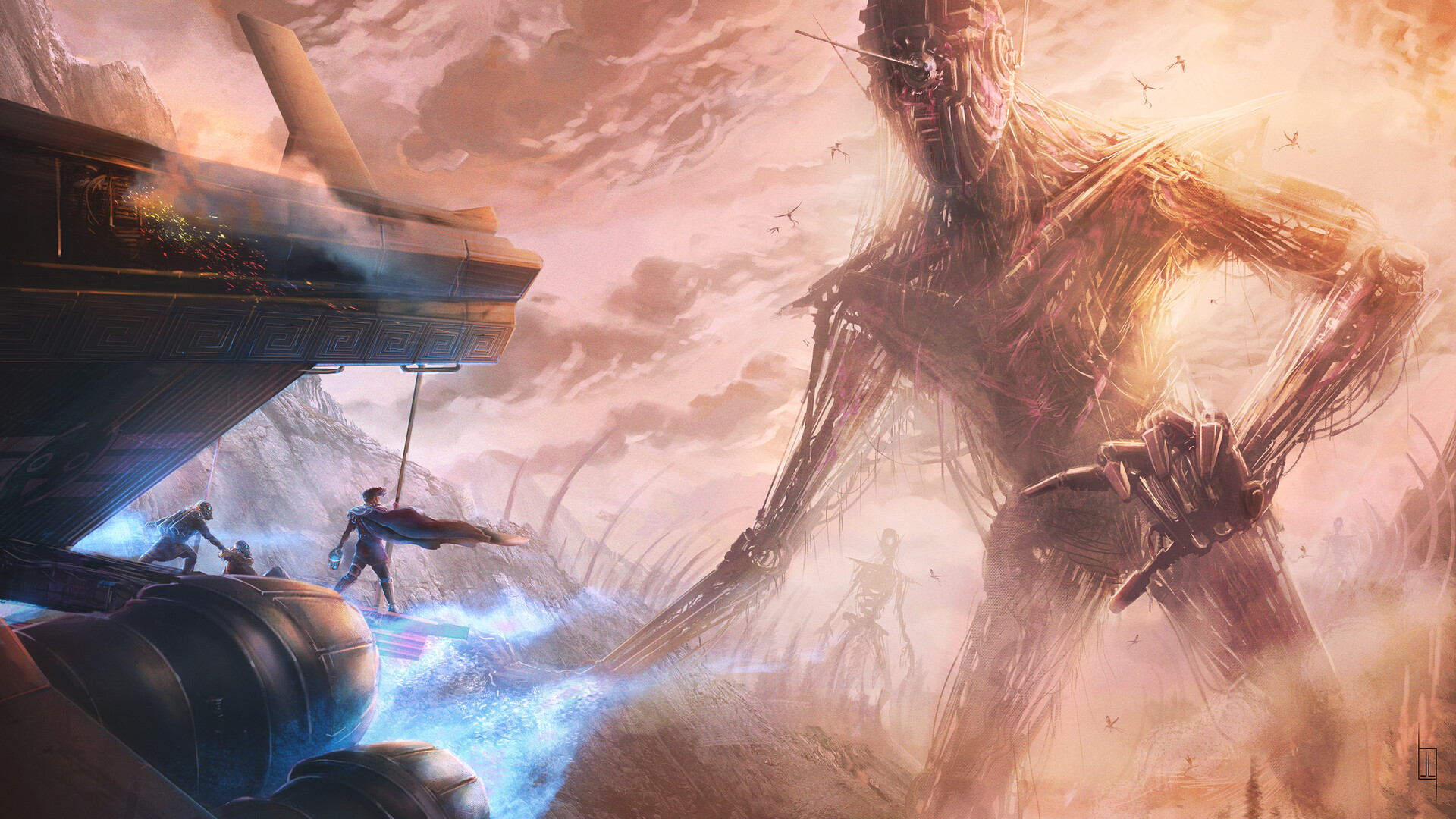 ArtStation - Escape of the Ithacans from Polyphemus