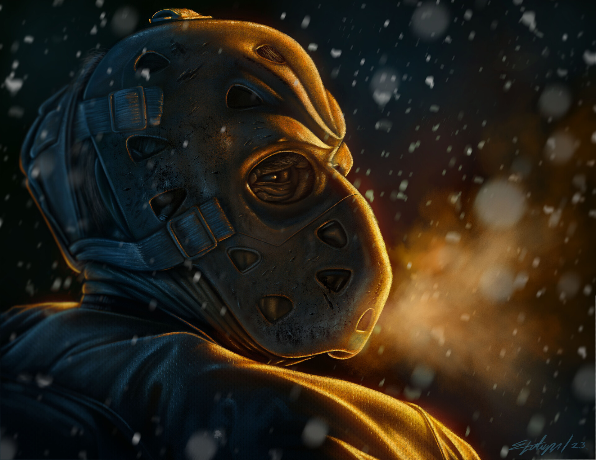 ArtStation - Masked Man (Defender of the Crease)