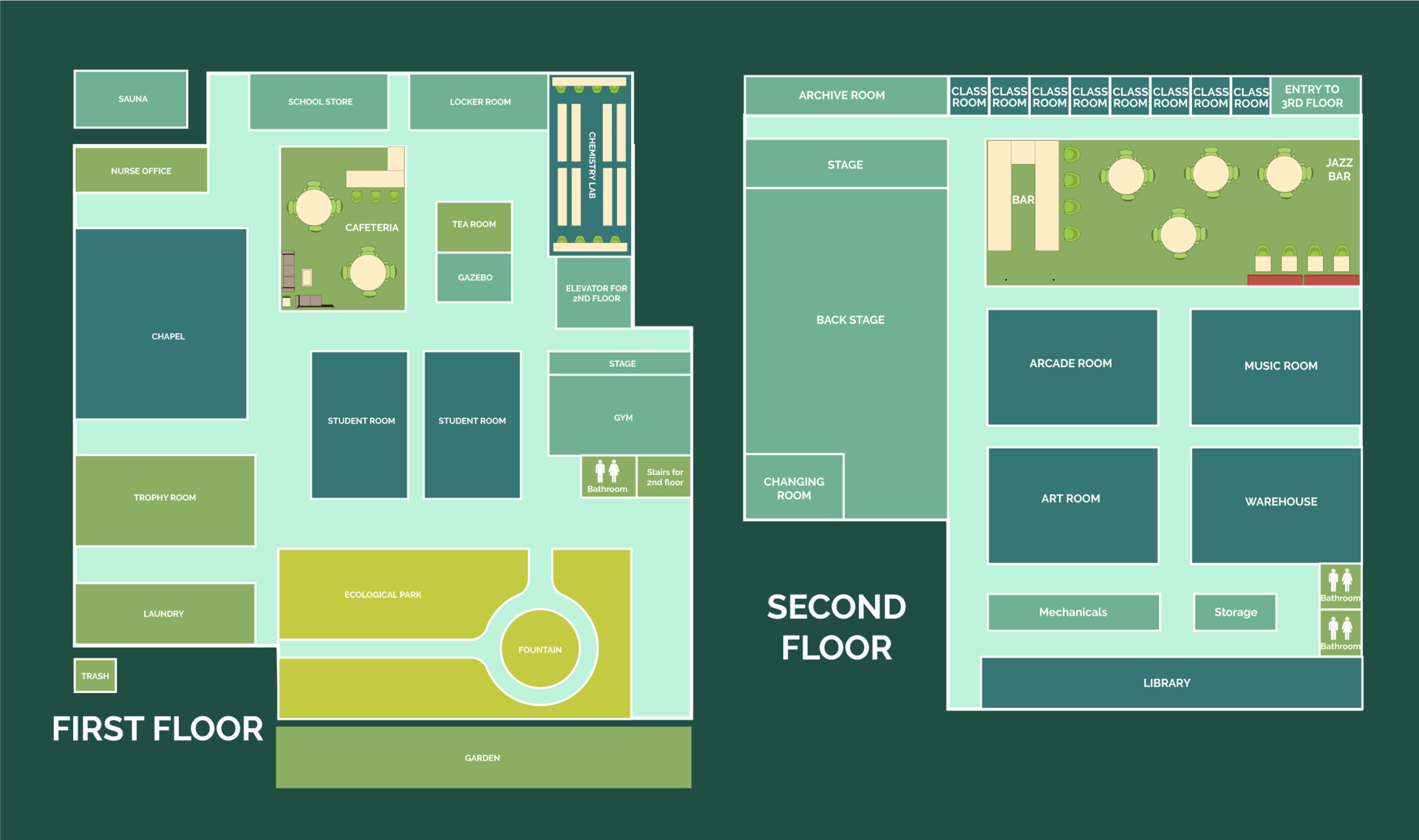 ArtStation - Hyakk Academy Map