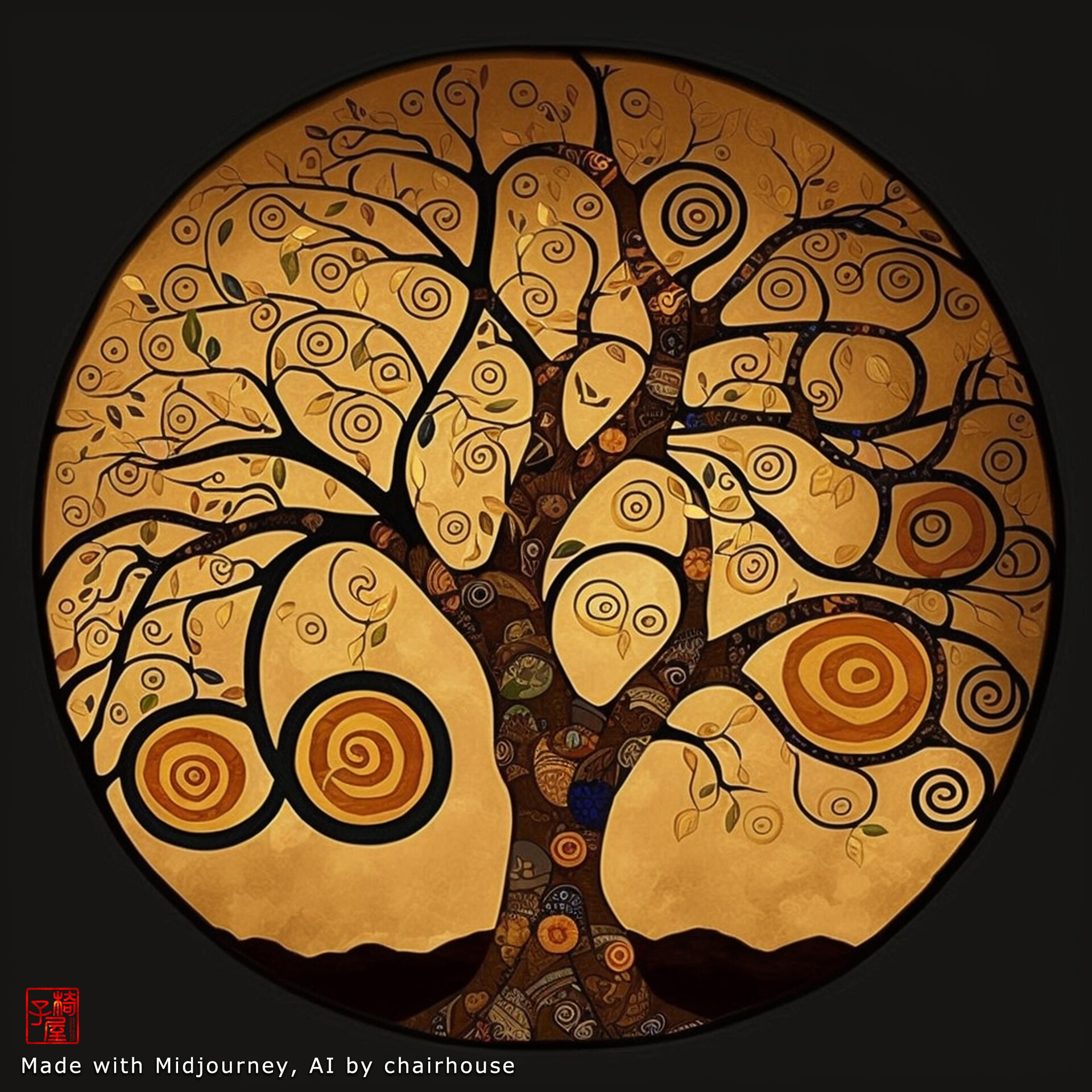 ArtStation - tree of life of circle wave with #Midjourney 230415