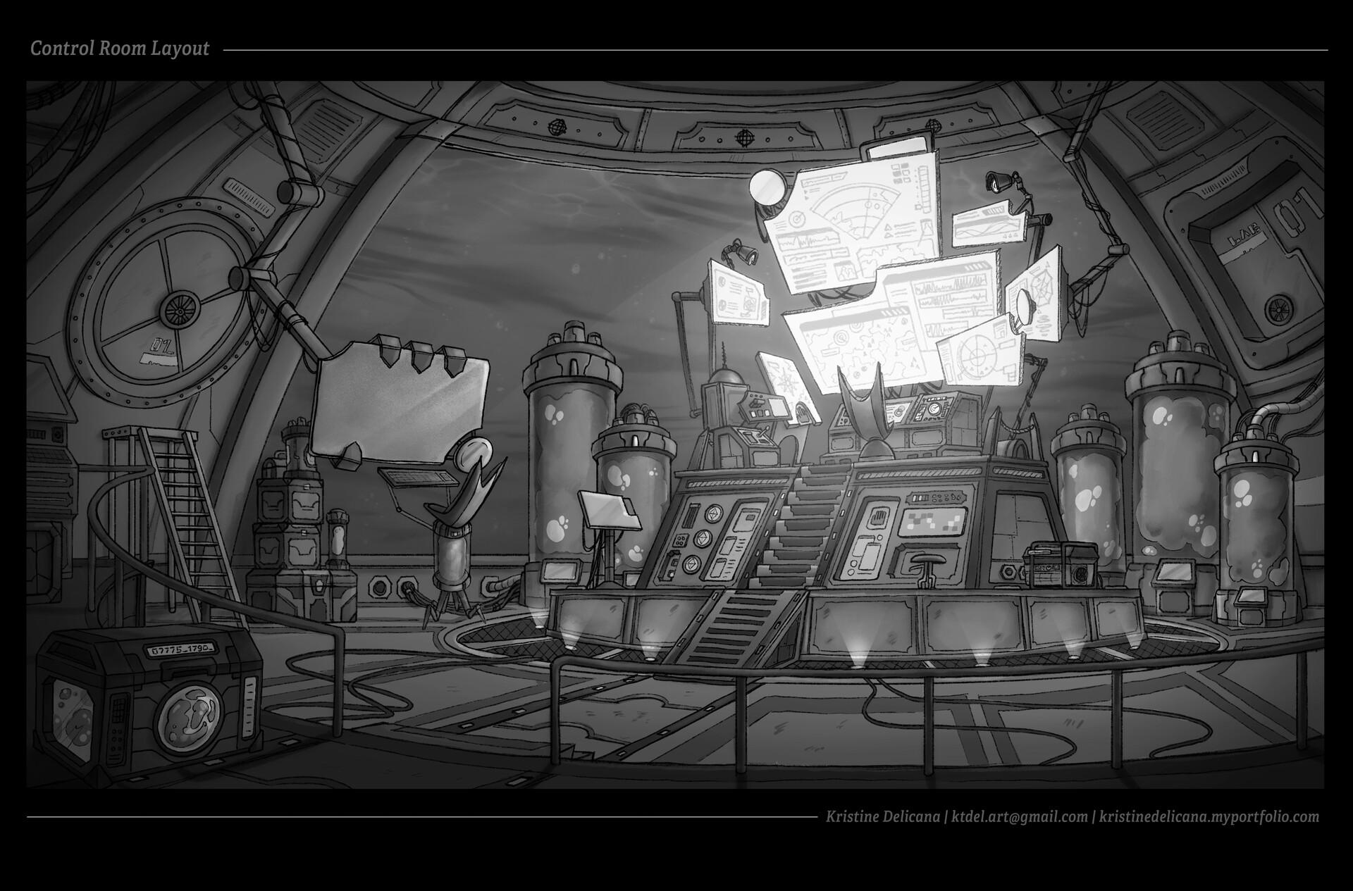 ArtStation - Control Room BG