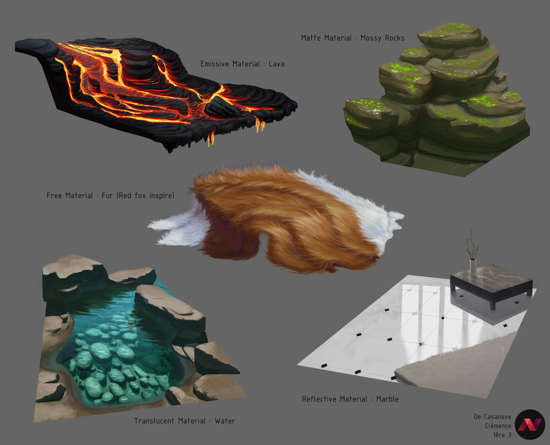 ArtStation - Shader painting Studies