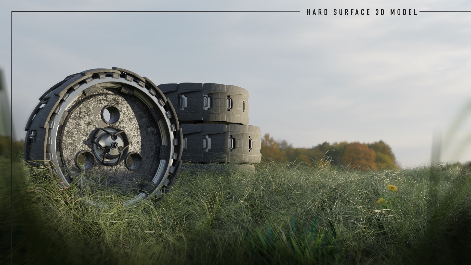 ArtStation - 3D wheel model