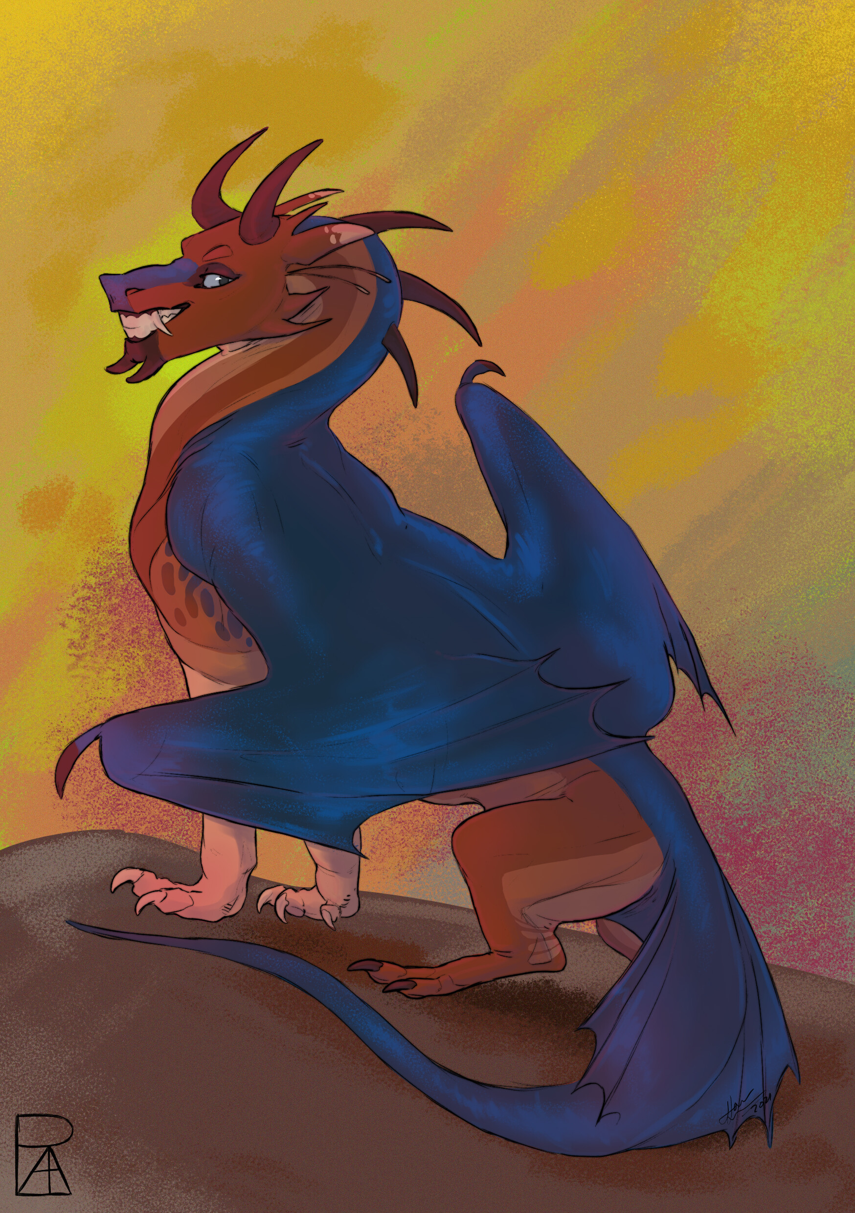 ArtStation - Iridescent Dragon