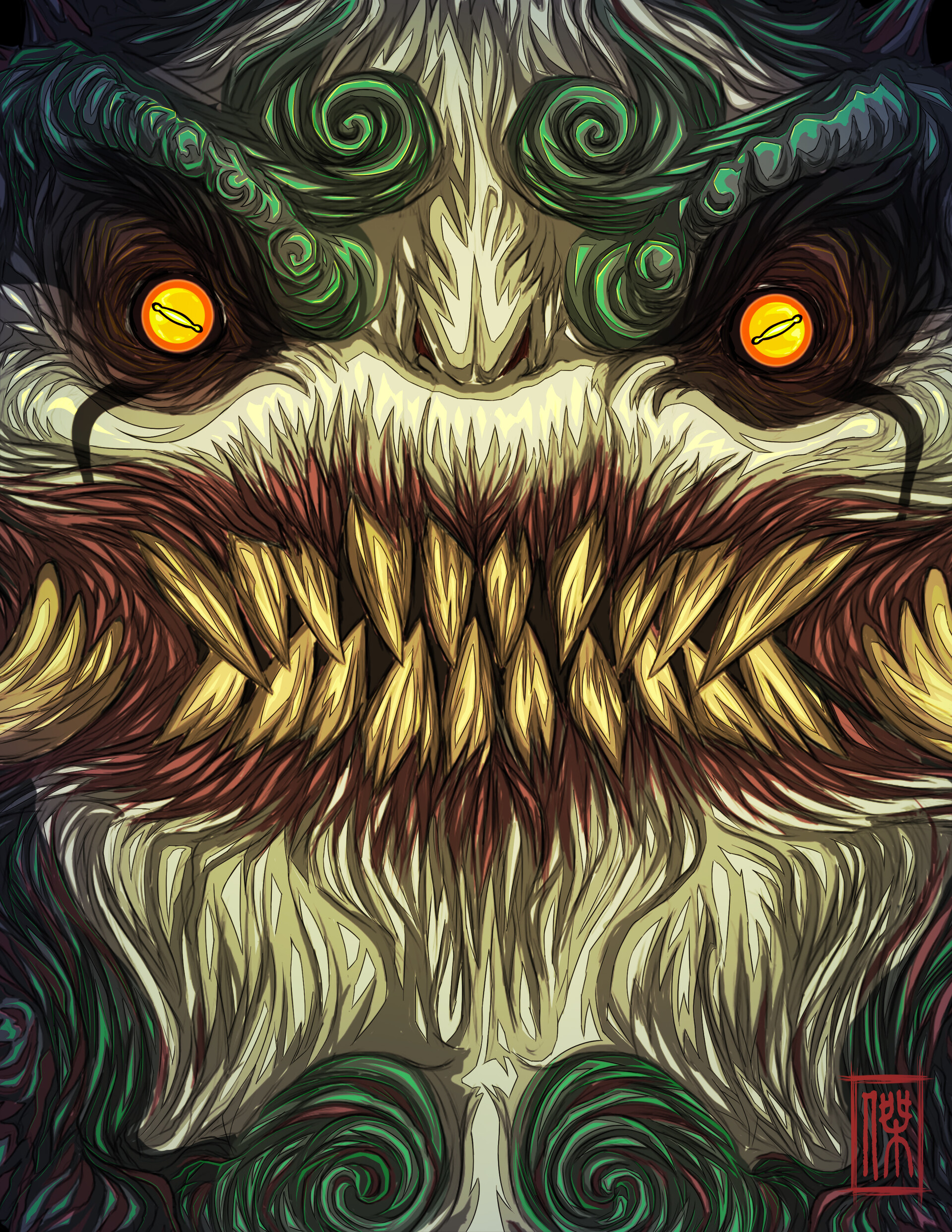 ArtStation - Demon art - Smile