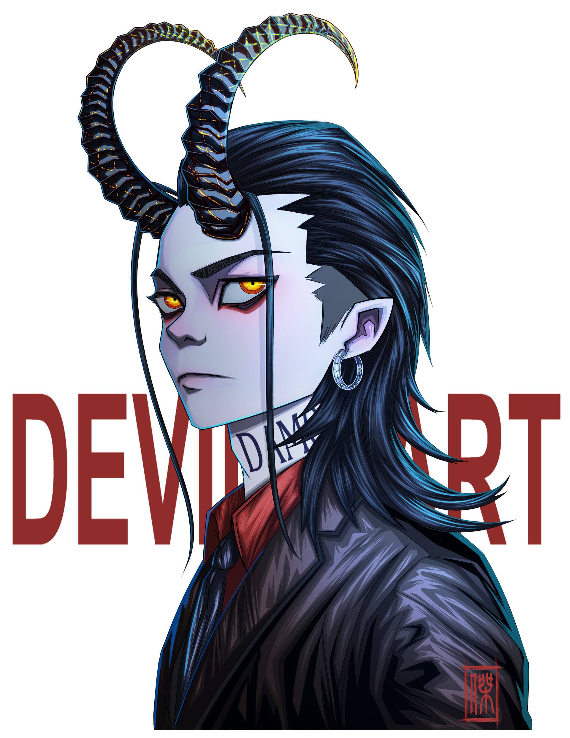 ArtStation - Demon art - I'm not afraid