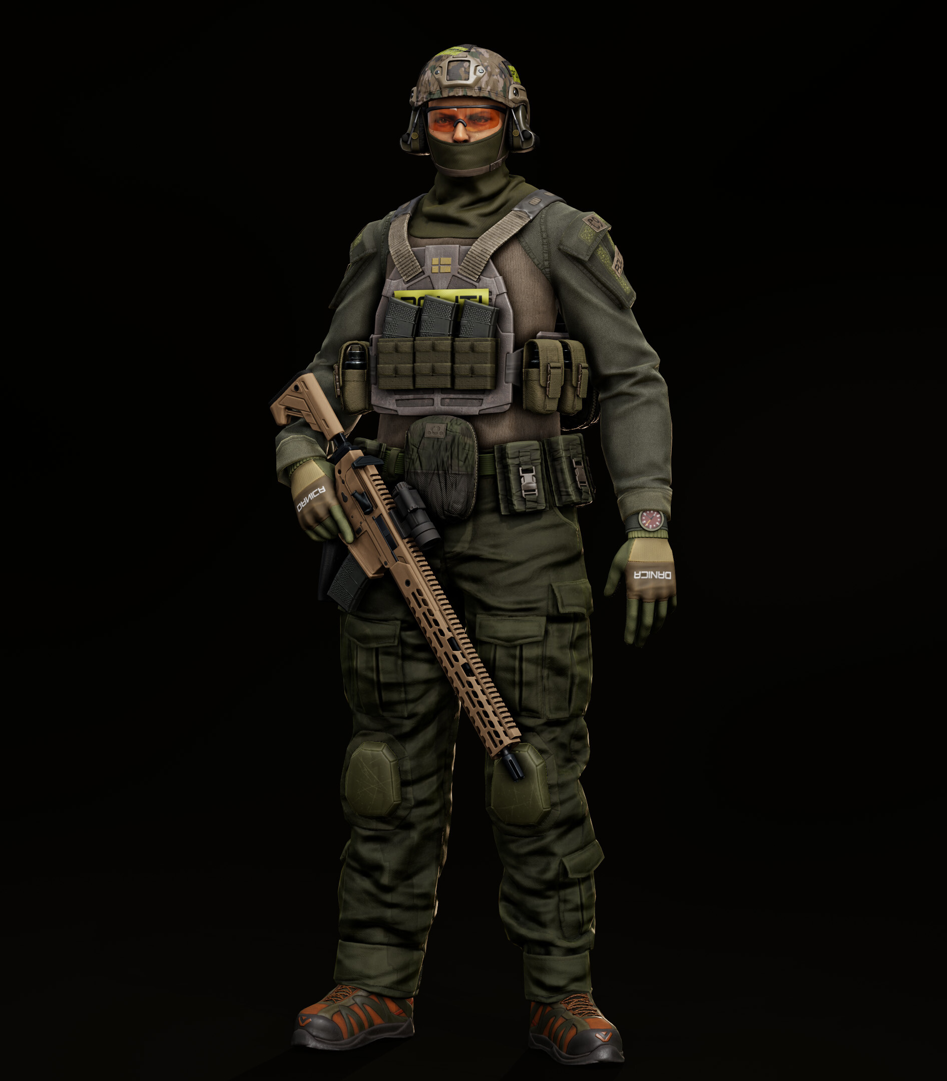 ArtStation - AKS - Politiets Aktionsstyrke ( Game Ready Model - Real Time )