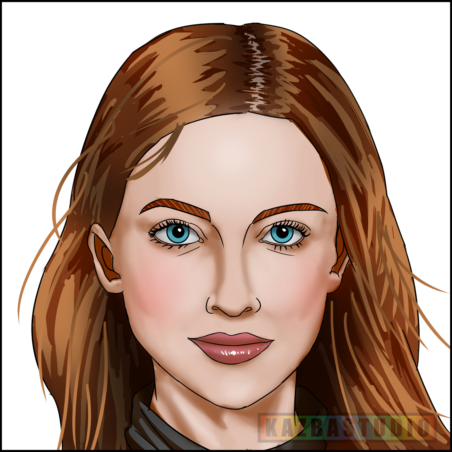 Kazba Studio - Random Woman Portrait in Comic Style