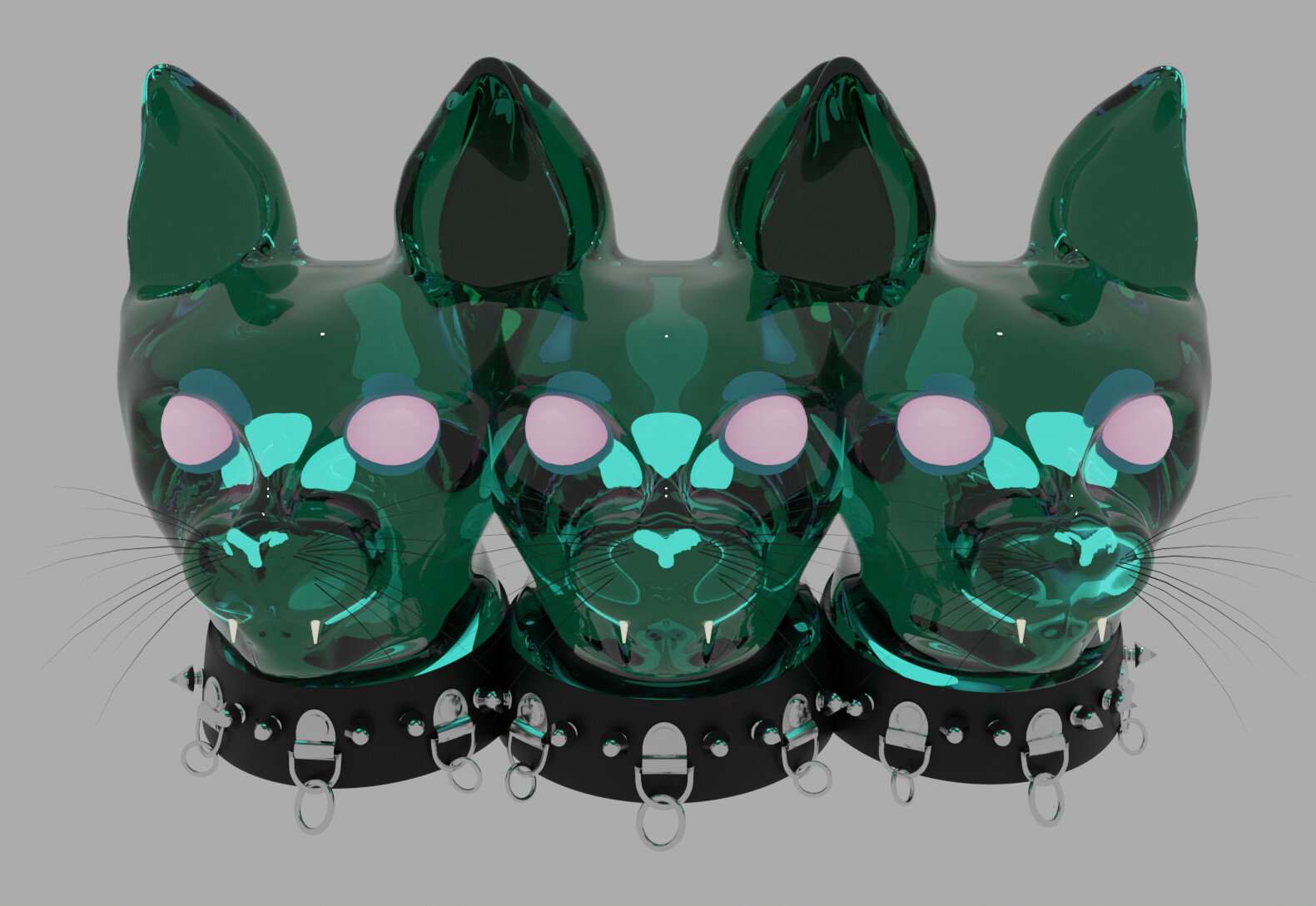 ArtStation - Cat Cerberus/ 3D SCULPTURE