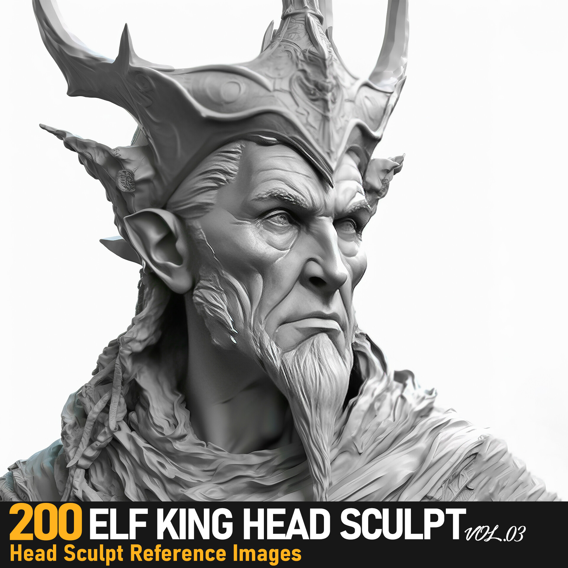 ArtStation - Elf King Sculpt VOL.03|4K Reference Images