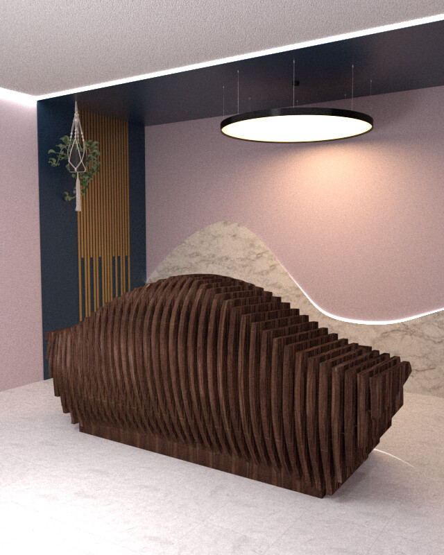 ArtStation - Reception Desk Office 2